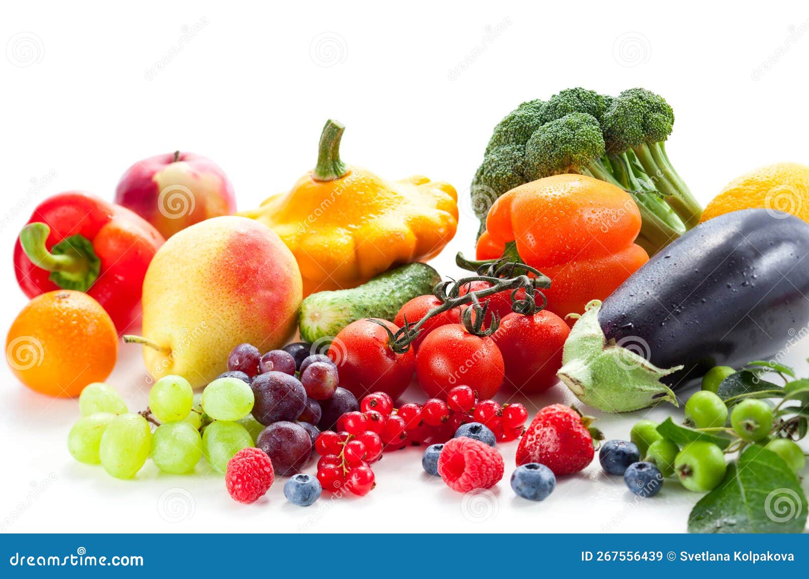 Vegetables,fruits and Berries Stock Image - Image of healthy, green ...