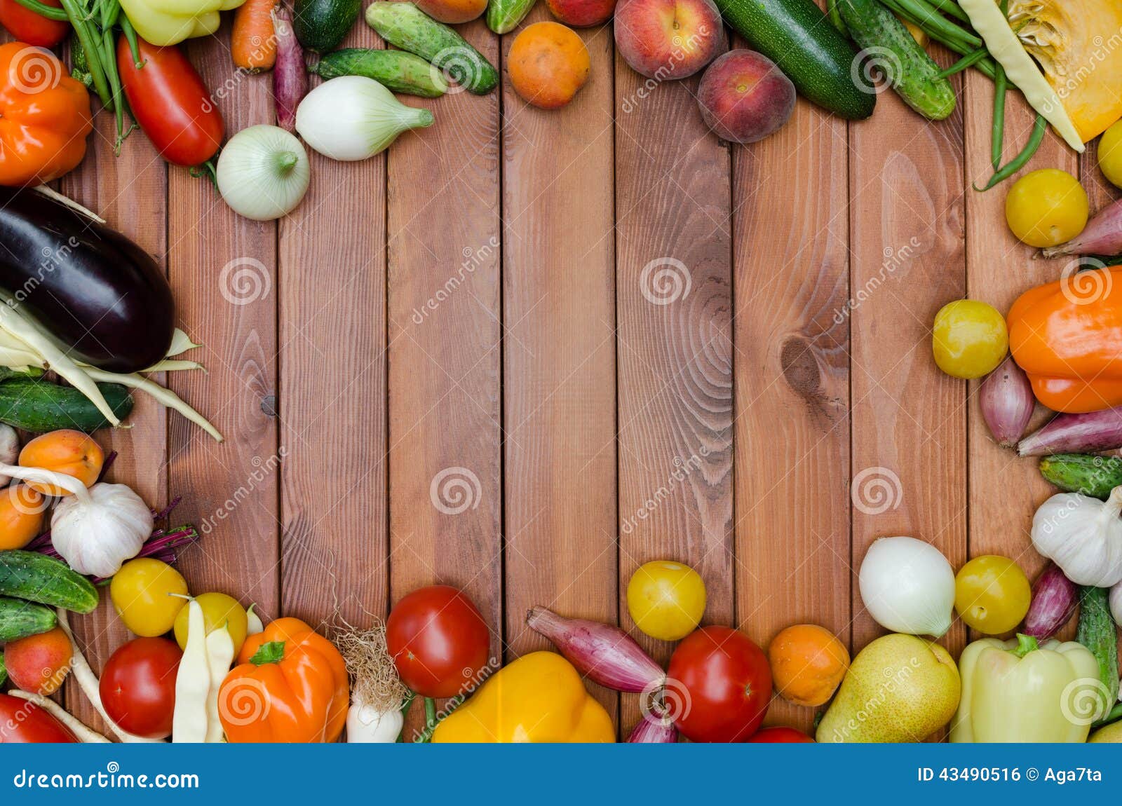 Vegetables and Fruits Composition Stock Photo - Image of collection ...