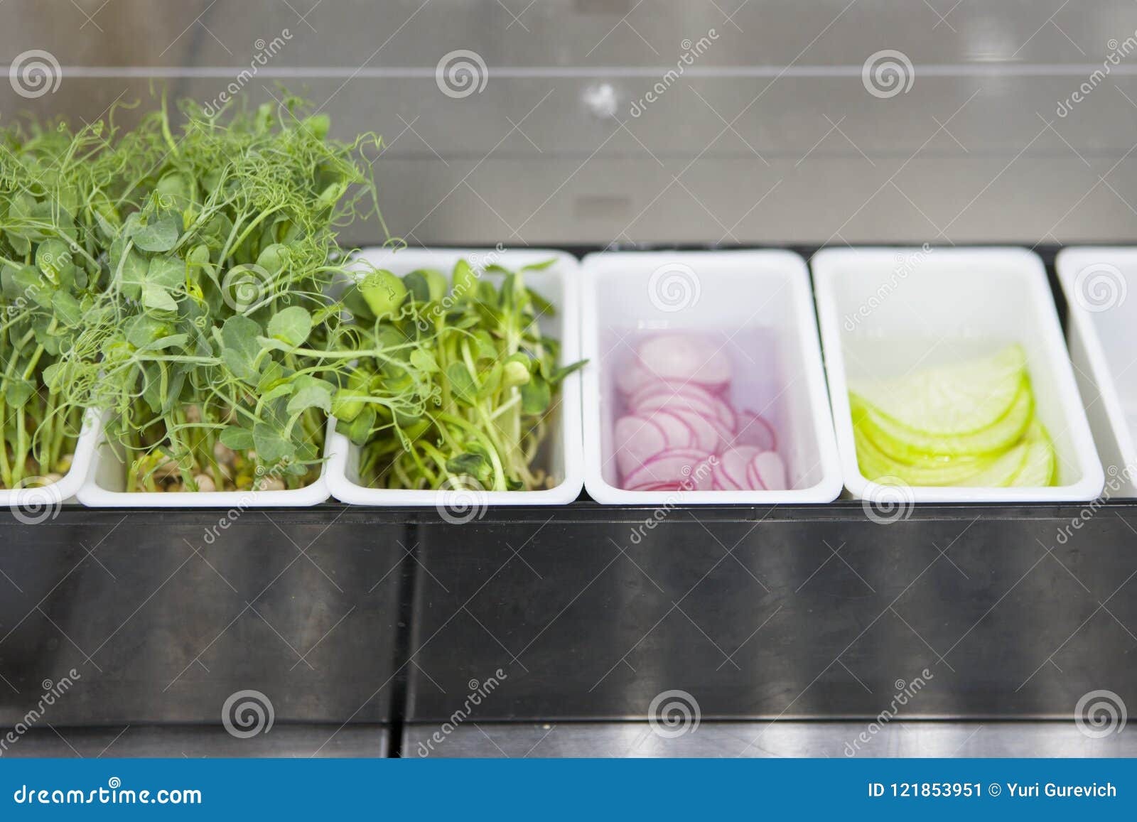Vegetables and Greens, Cooked in the Kitchen Restaurant Stock Image ...