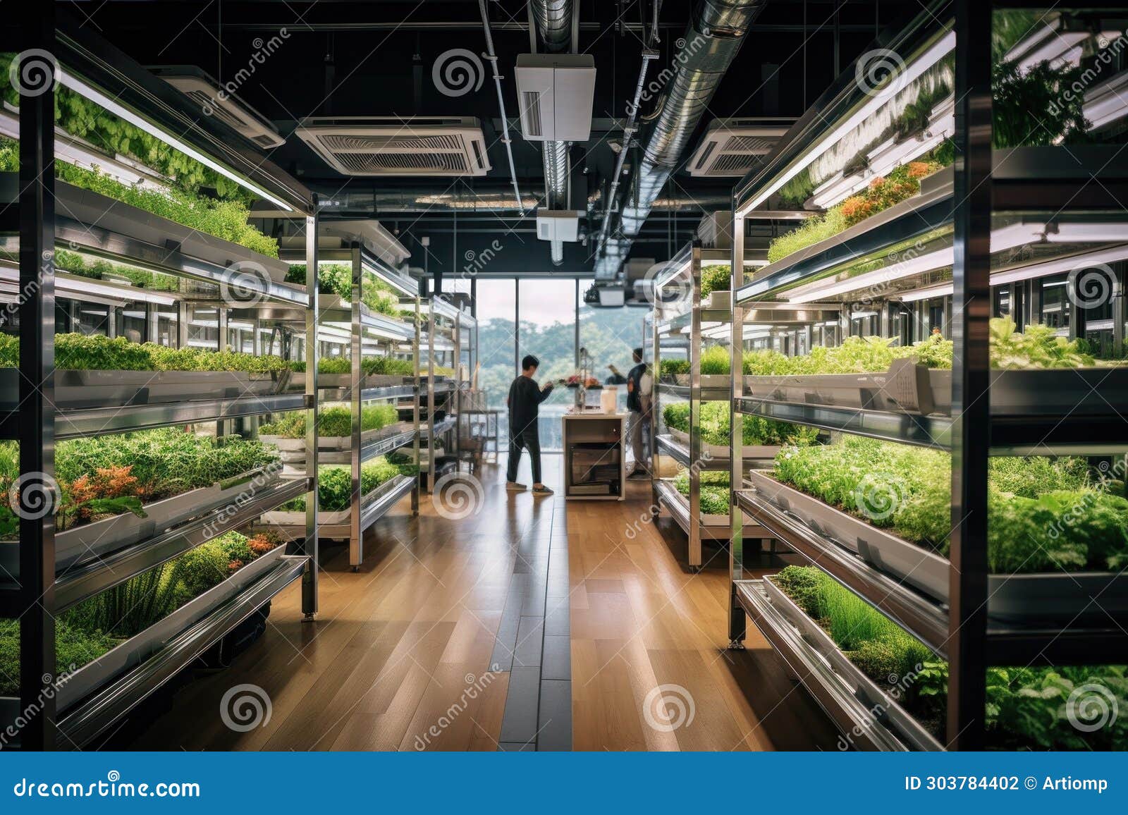 Vegetables Growing In Vertical Farm Stock Image | CartoonDealer.com ...