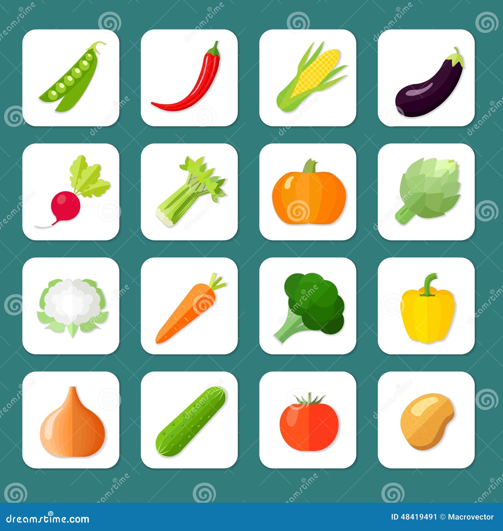 Pictogram - Vegetables Royalty-Free Stock Image | CartoonDealer.com #538642