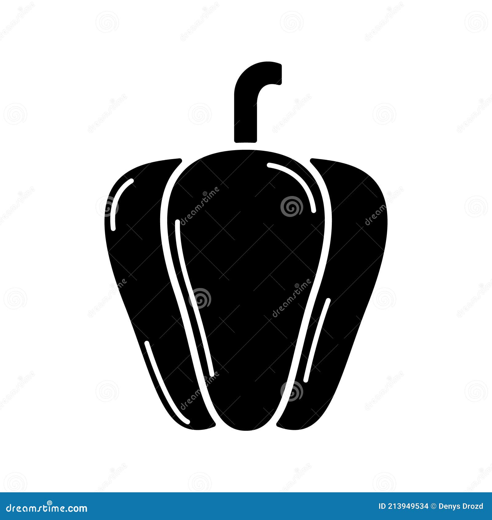 Vegetables Icon Vector Set. Vitamins Illustration Sign. Pepper Symbol ...