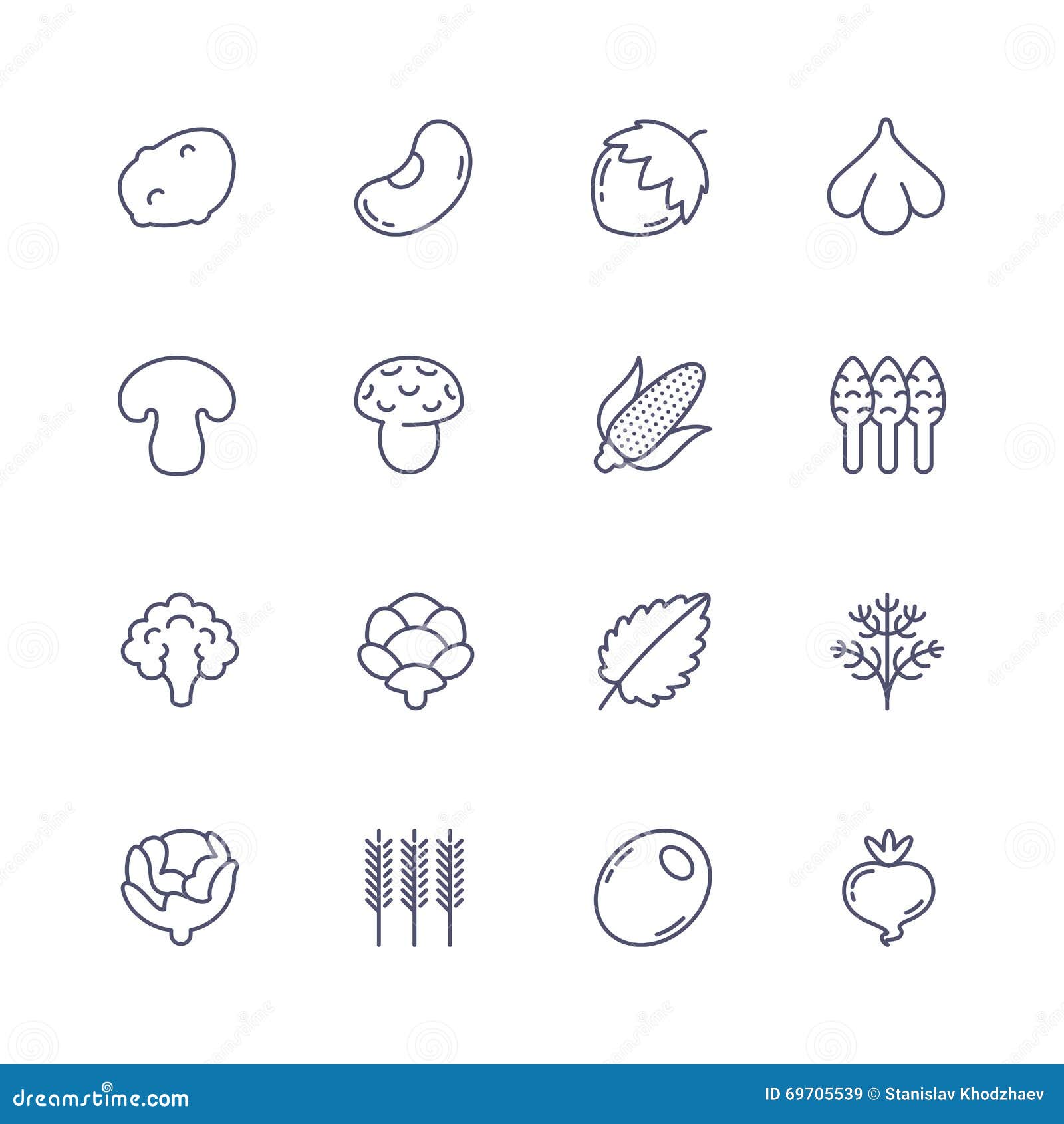 Vegetables icons stock vector. Illustration of radish - 69705539