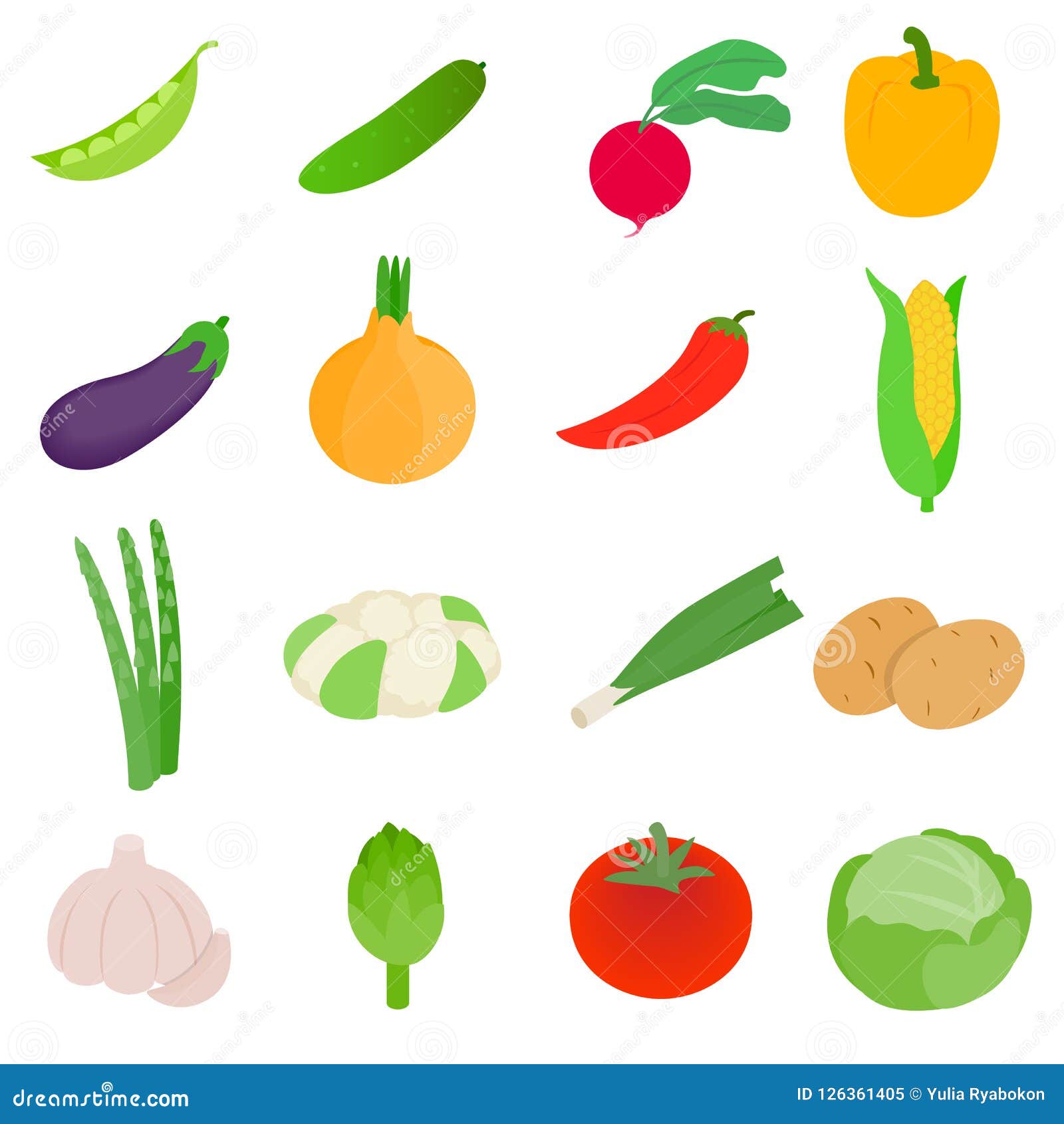 Vegetables Icons Set, Isometric 3d Style Stock Illustration ... Vegetables Icons Set, Isometric 3d Style Stock Illustration ...