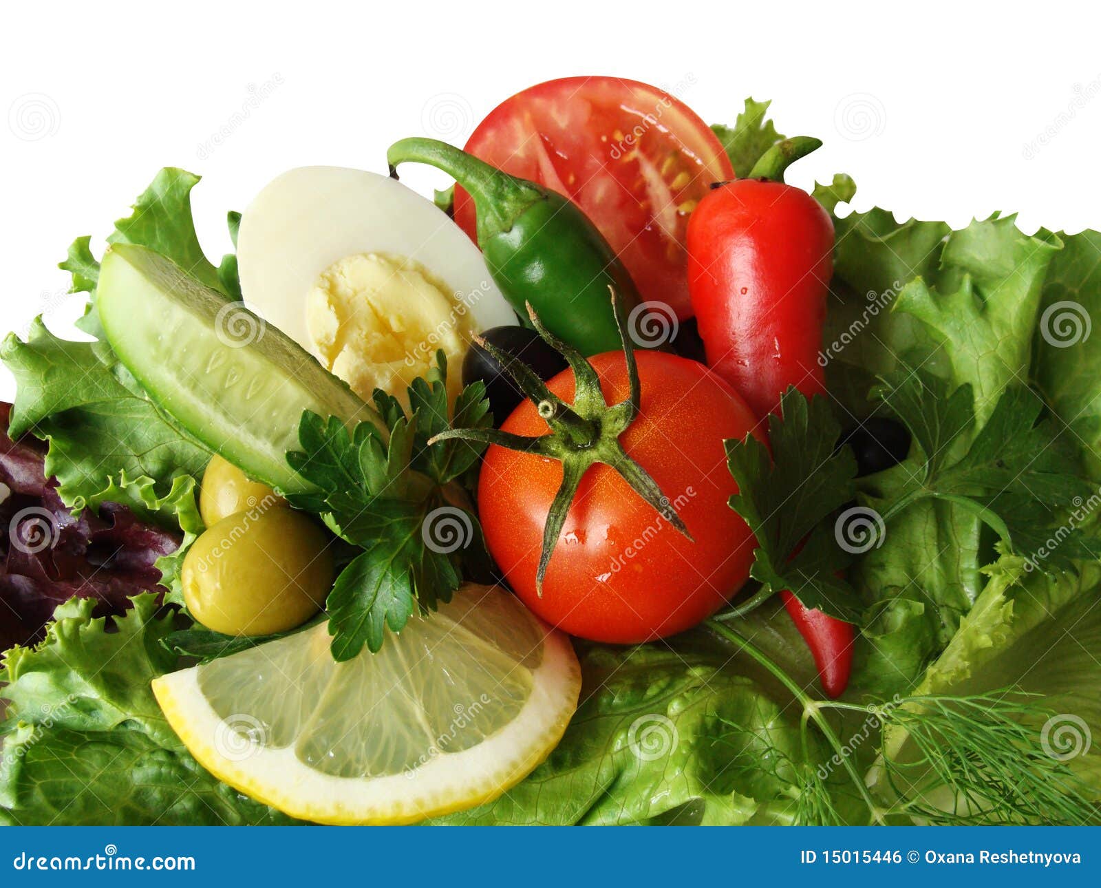 Vegetables Isolated on White Stock Photo - Image of greenery, foliage ...