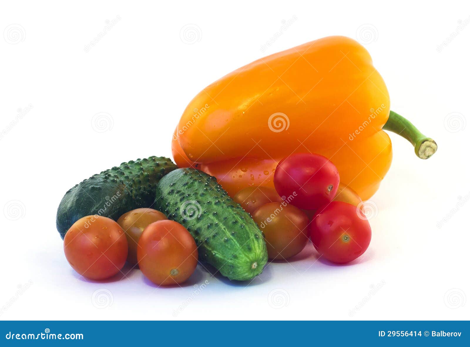 Vegetables Isolated on White Stock Photo - Image of beautiful, dill ...