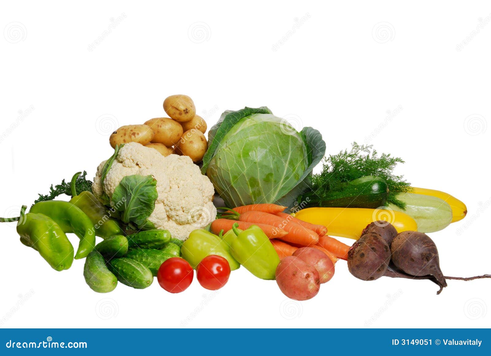 Vegetables Isolated on White Stock Image - Image of broccoli ...