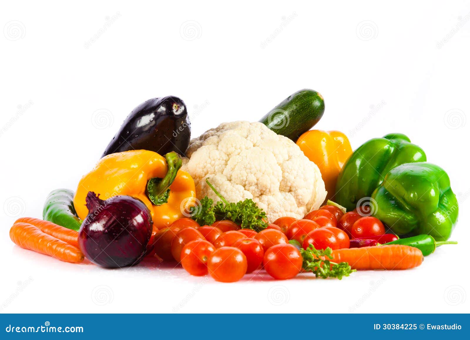 Vegetables Isolated on a White Stock Image - Image of gardening, pepper ...