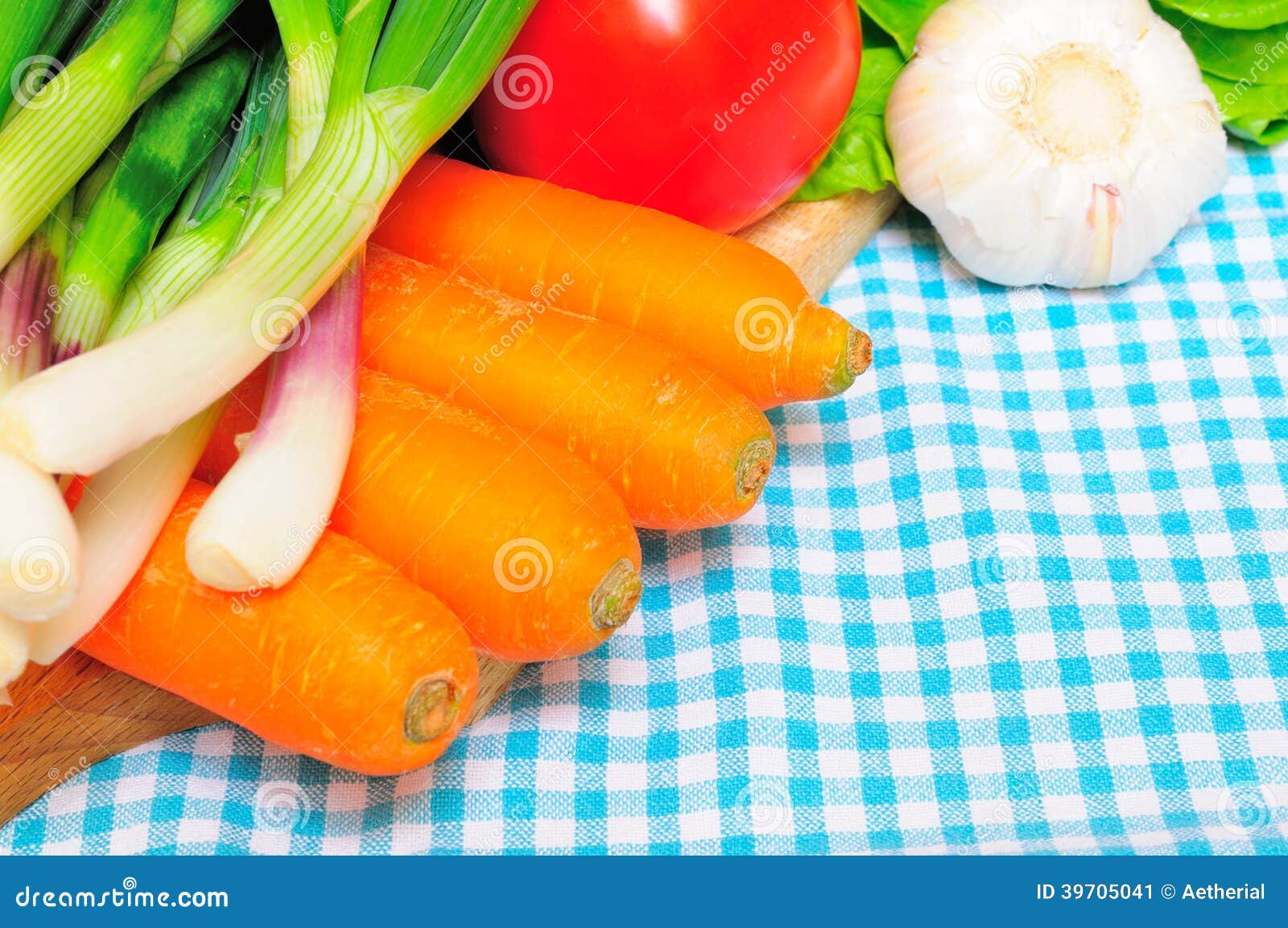Vegetables on a Kitchen Cloth Stock Image - Image of agriculture ...