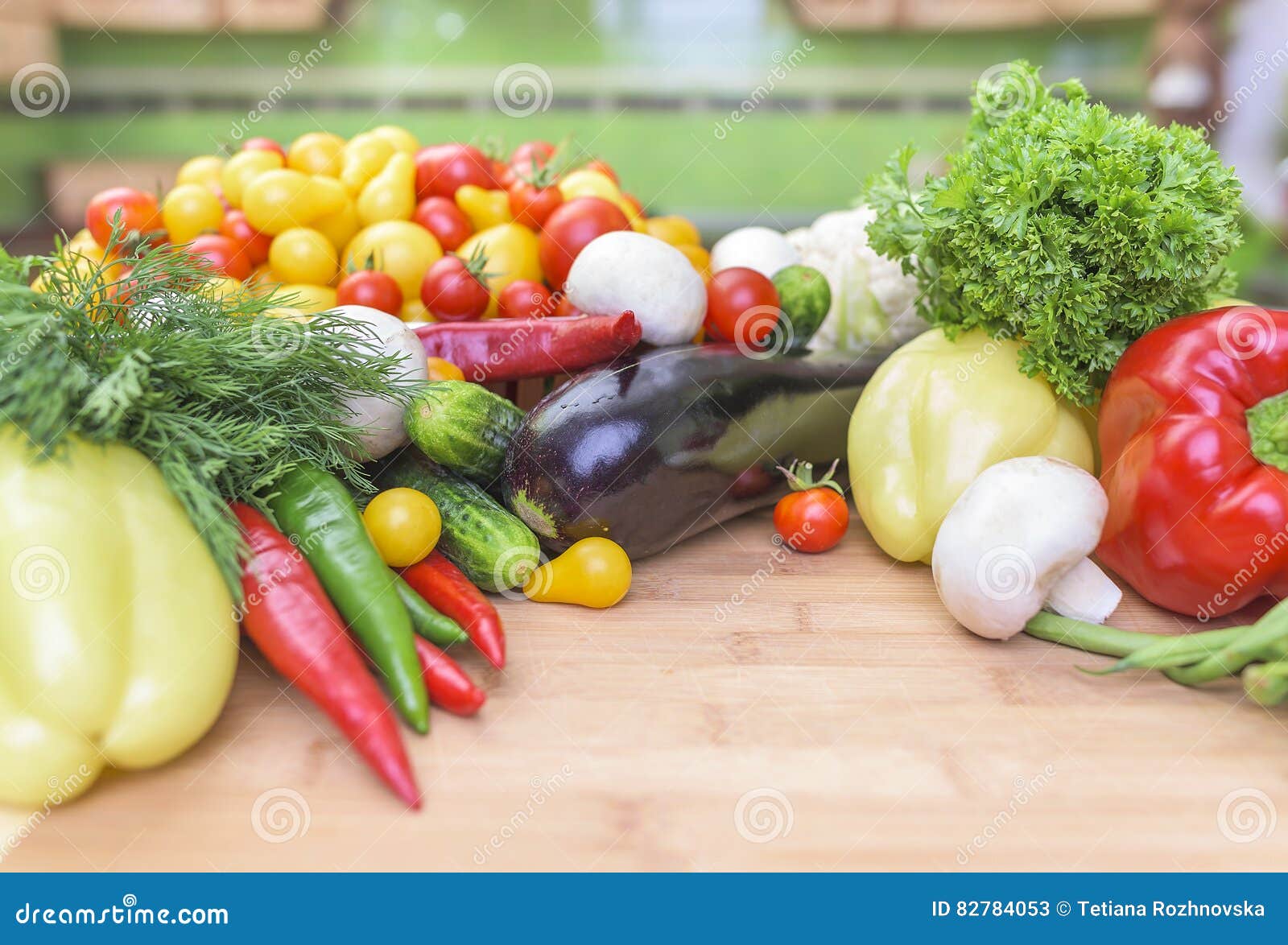 Vegetables on the Kitchen Table. Stock Image - Image of harvest, health ...