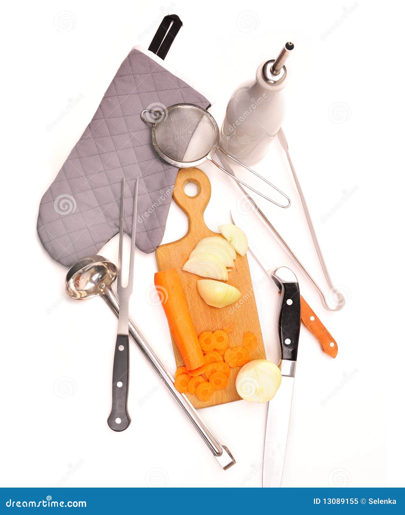 Vegetables among Kitchen Utensils Stock Image - Image of ingredient ...