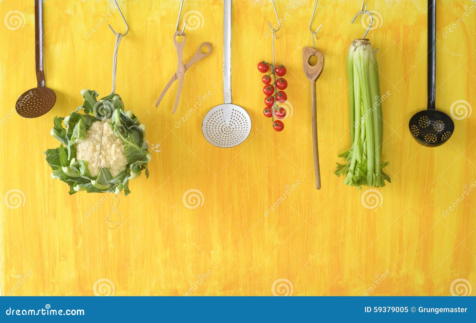 Vegetables and Kitchen Utensils Stock Image - Image of space, celery ...