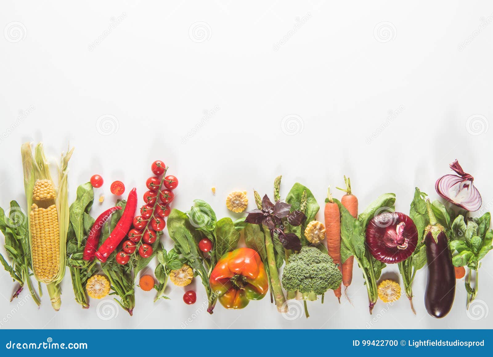 Vegetables lying in row stock photo. Image of ingredients - 99422700