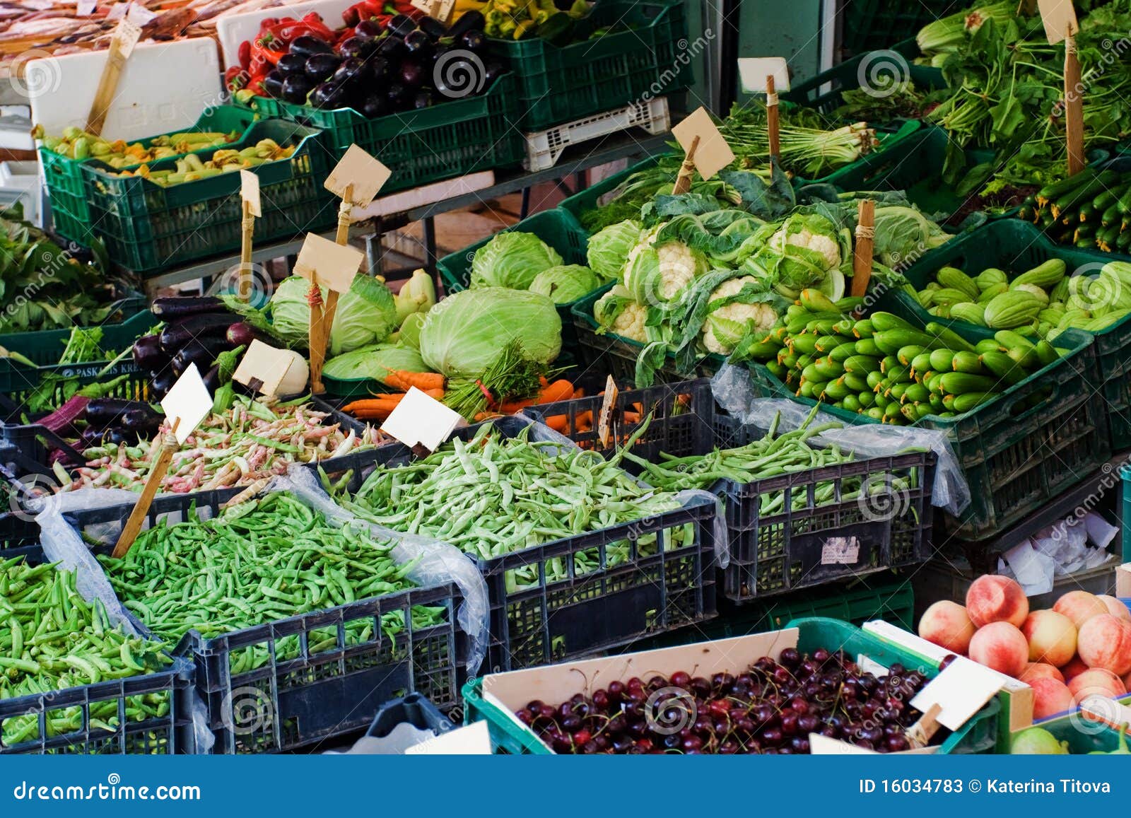 Vegetables market stock image. Image of bazaar, green - 16034783