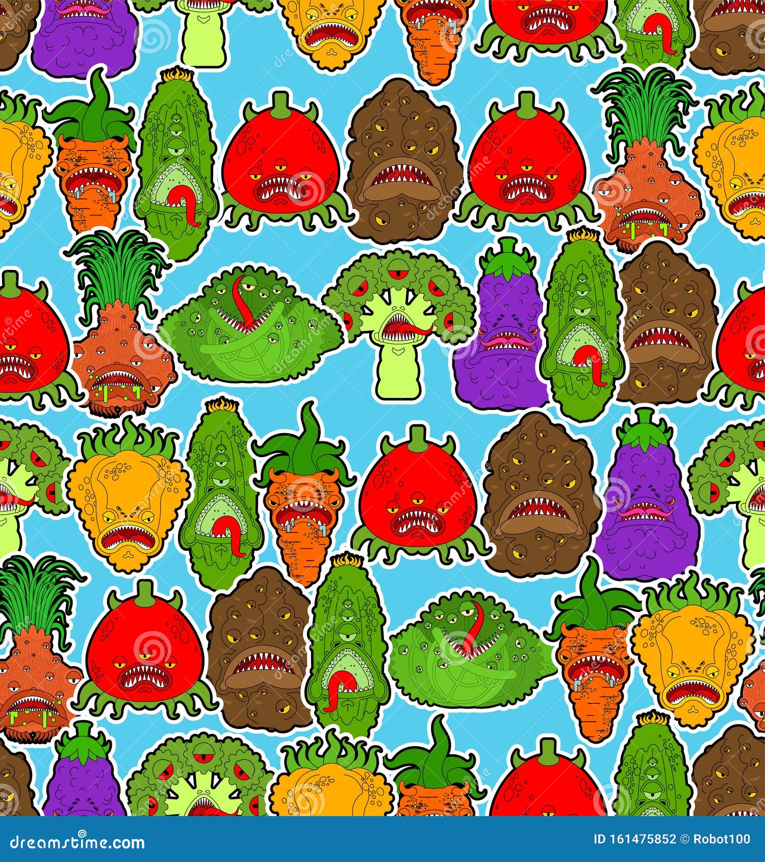 Eggplant Monster. Vector Illustration | CartoonDealer.com #34954874