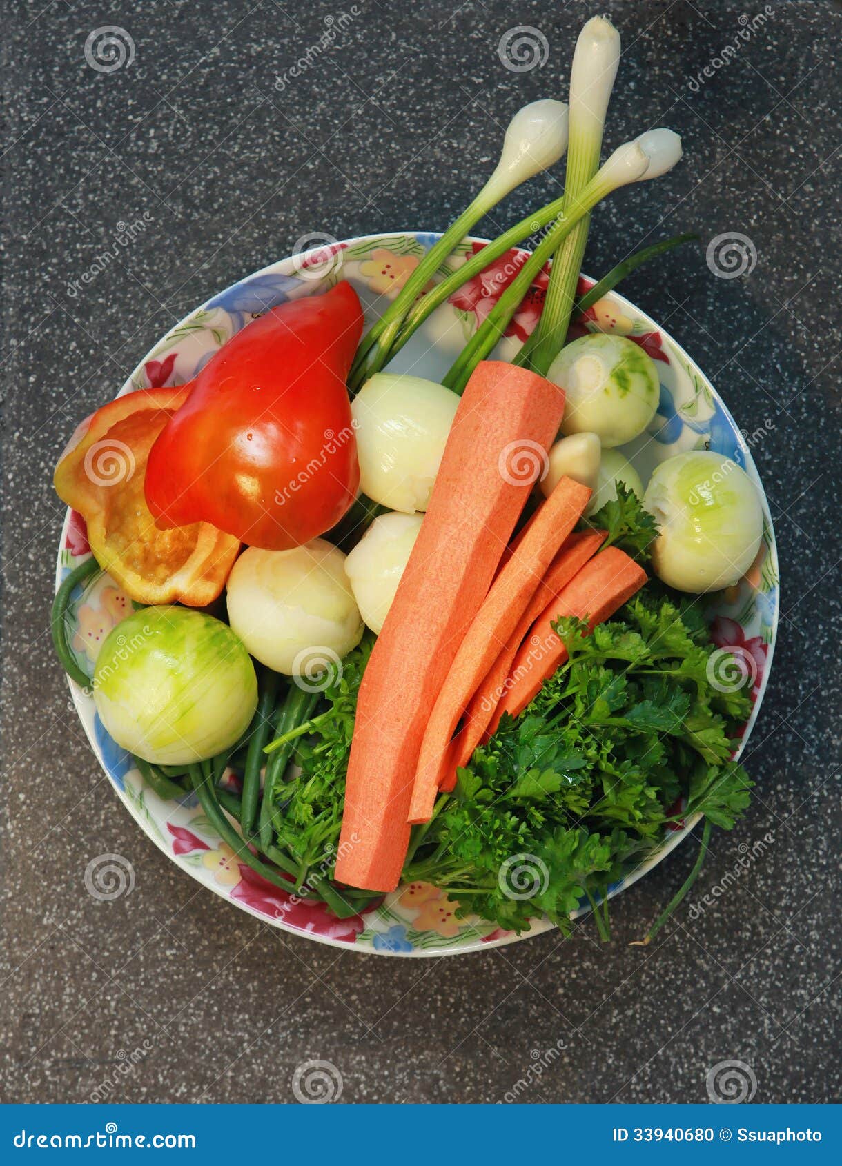 Vegetables on plate stock photo. Image of food, italian - 33940680