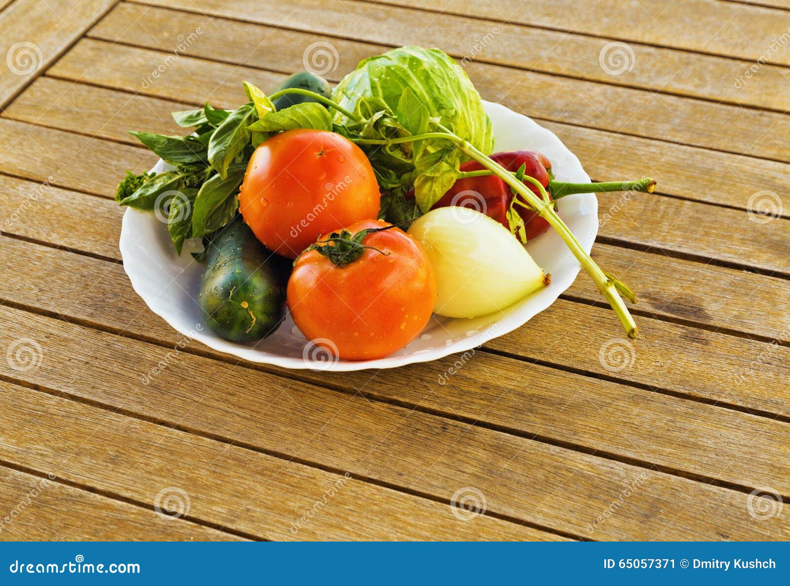 Vegetables in the plate stock image. Image of culinary - 65057371