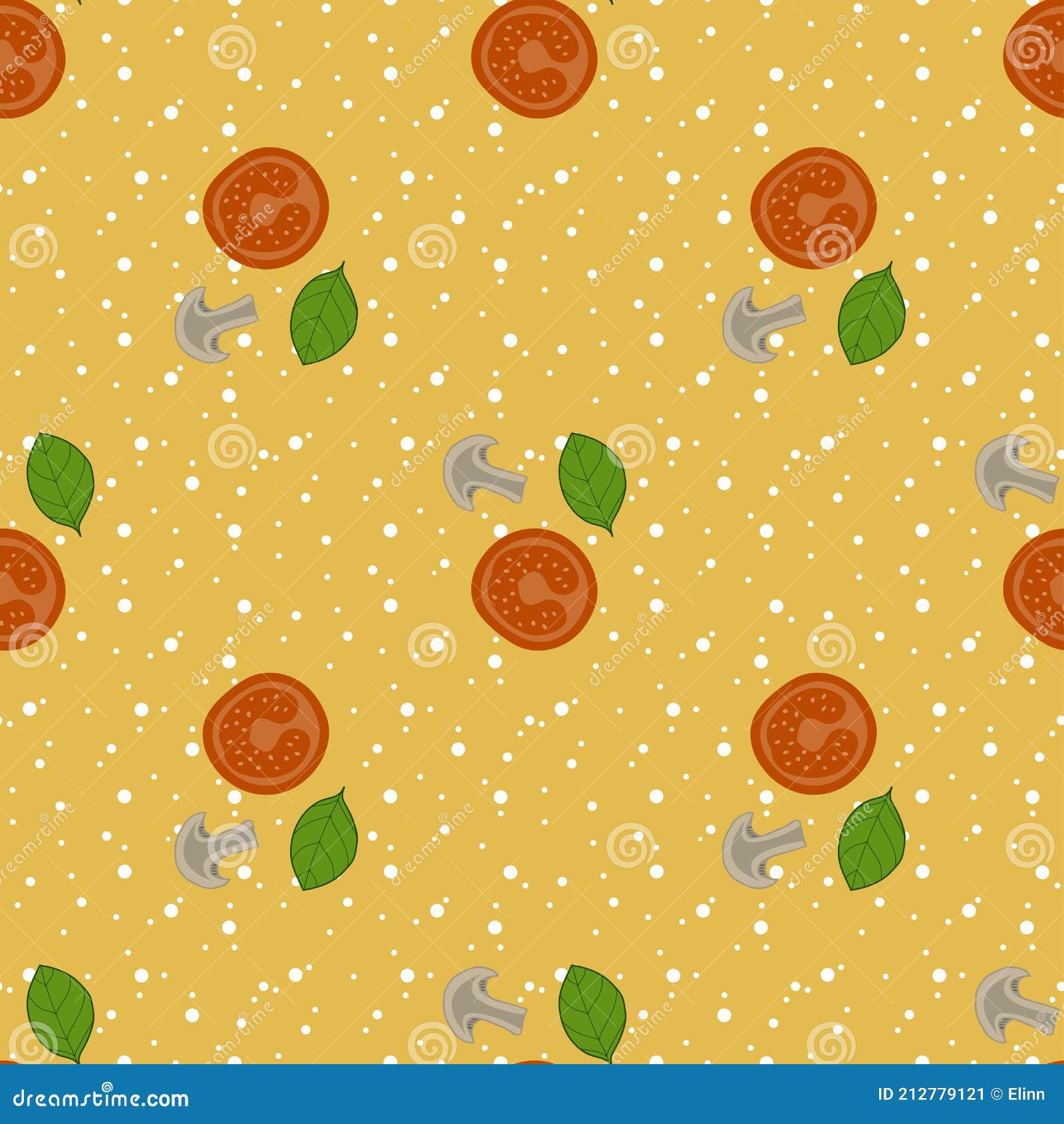 Vegetables Repeat Pattern Design Illustration Stock Vector ...