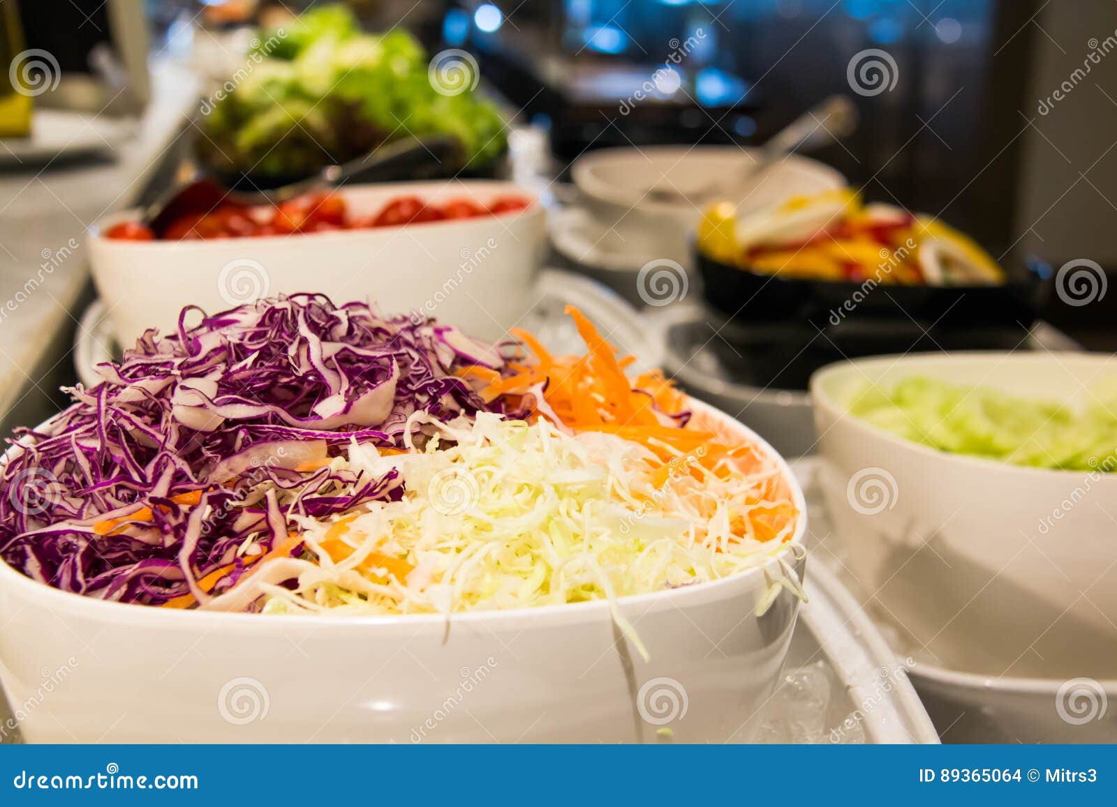 Vegetables at Restaurant on a Counter Stock Photo - Image of healthy ...