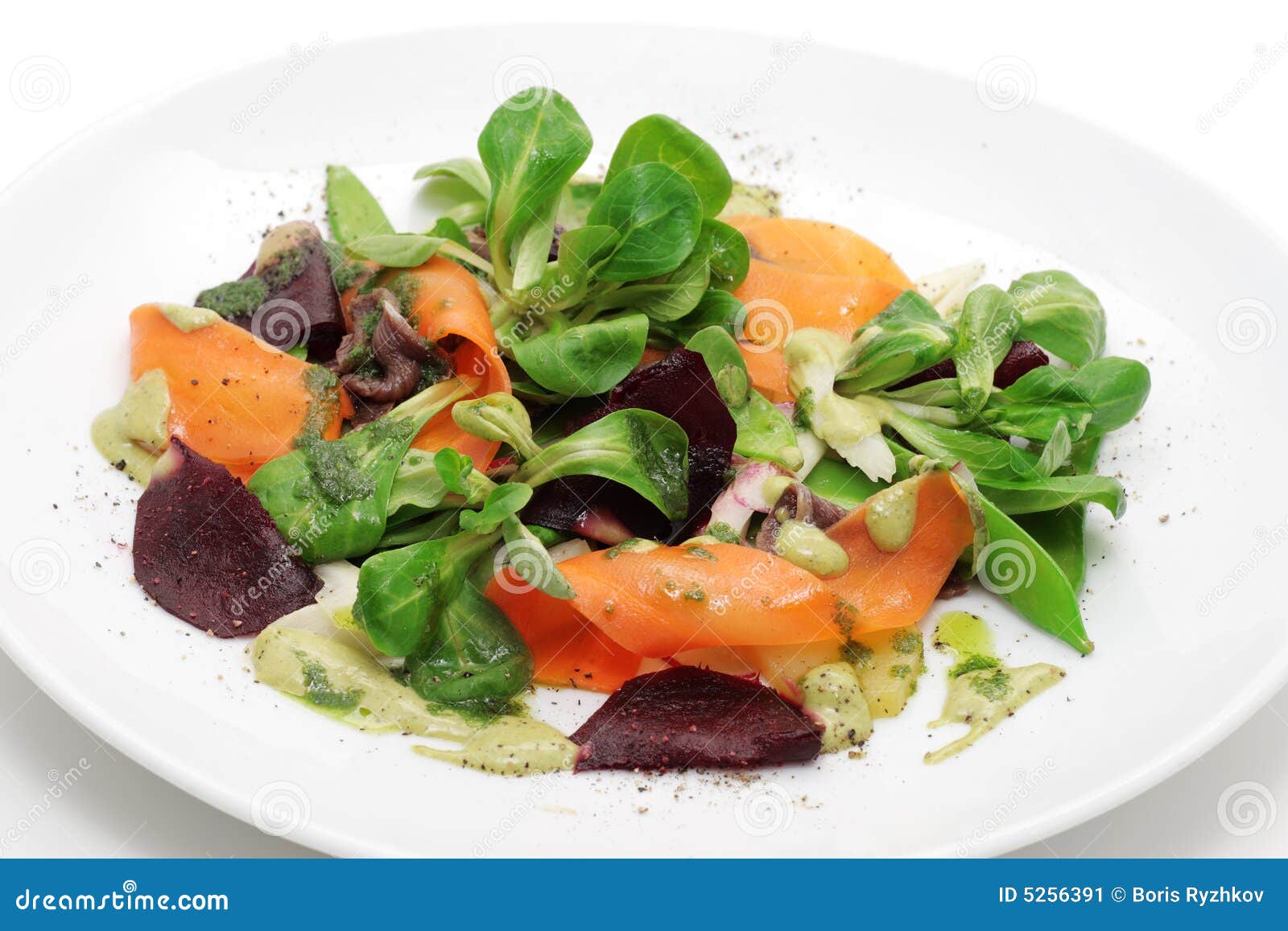 Vegetables and Roe Meals Salad Stock Image - Image of dinner, lunch ...