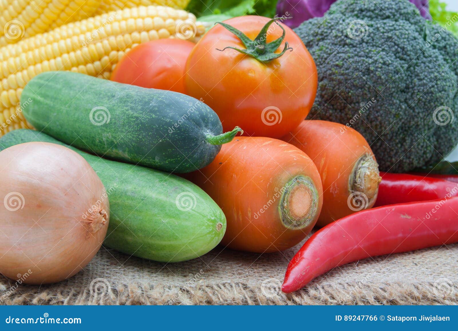 Vegetables on Sack Background Stock Photo - Image of carrot, vegetable ...