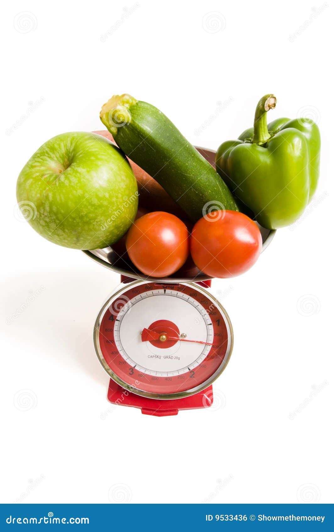 Vegetables on scale stock photo. Image of vegetables, weigh - 9533436