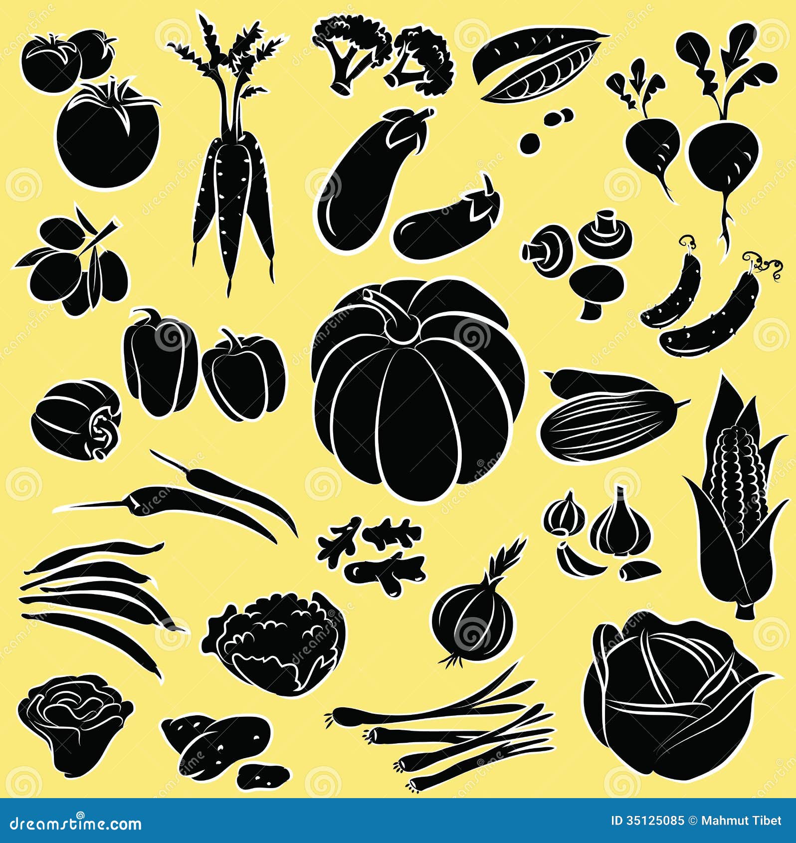 Vegetables Set Royalty Free Stock Photo - Image: 35125085