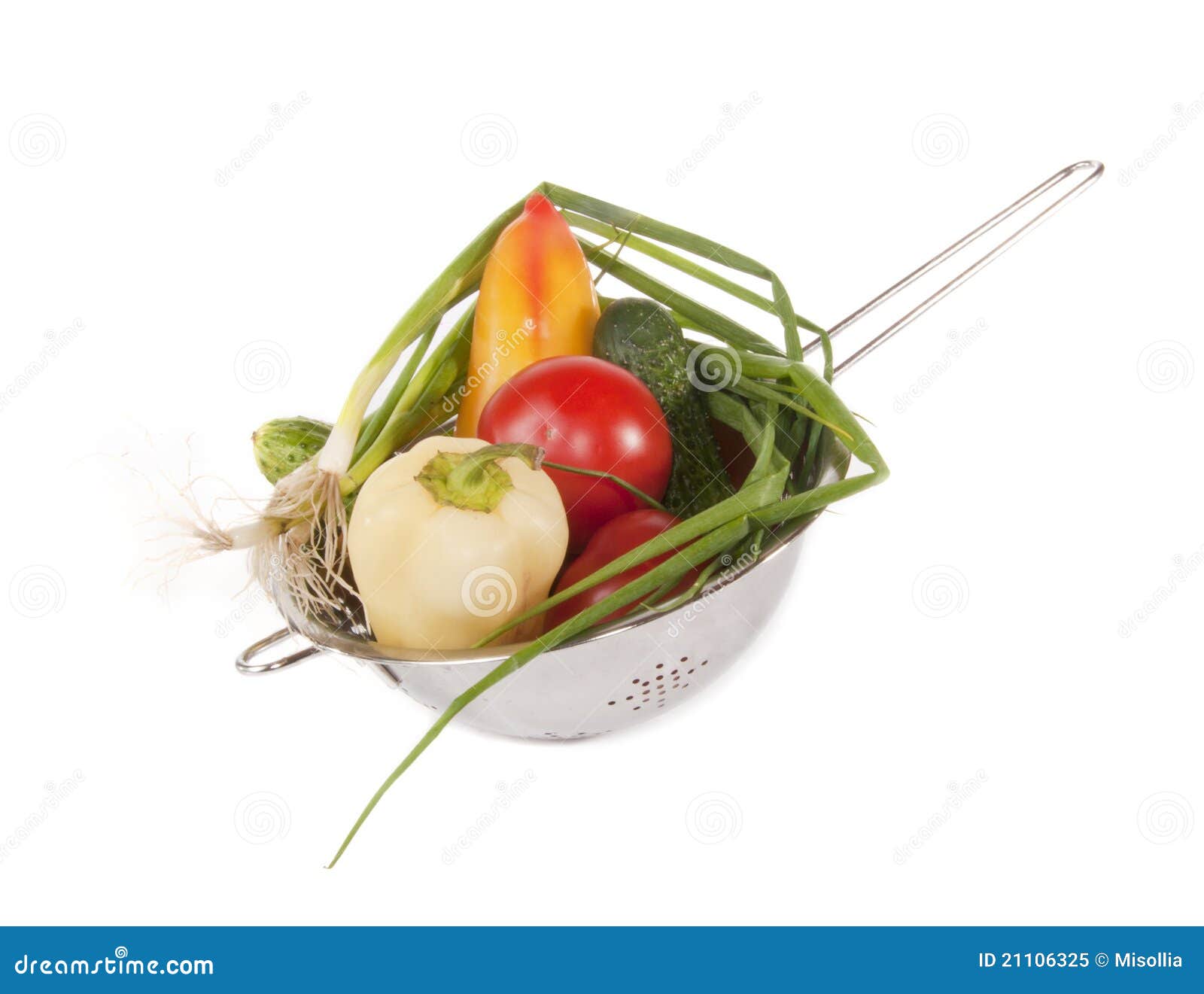 Vegetables in a sieve stock image. Image of washed, sieve - 21106325