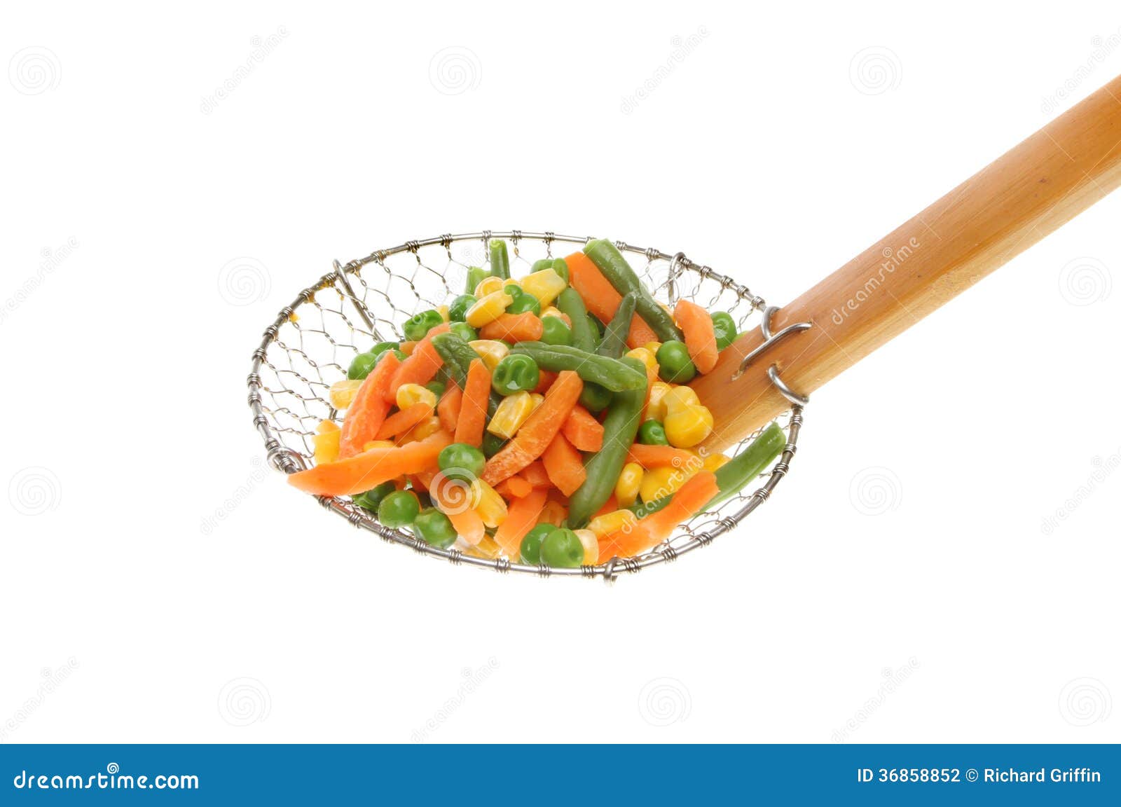 Vegetables in sieve stock photo. Image of sieve, isolated - 36858852