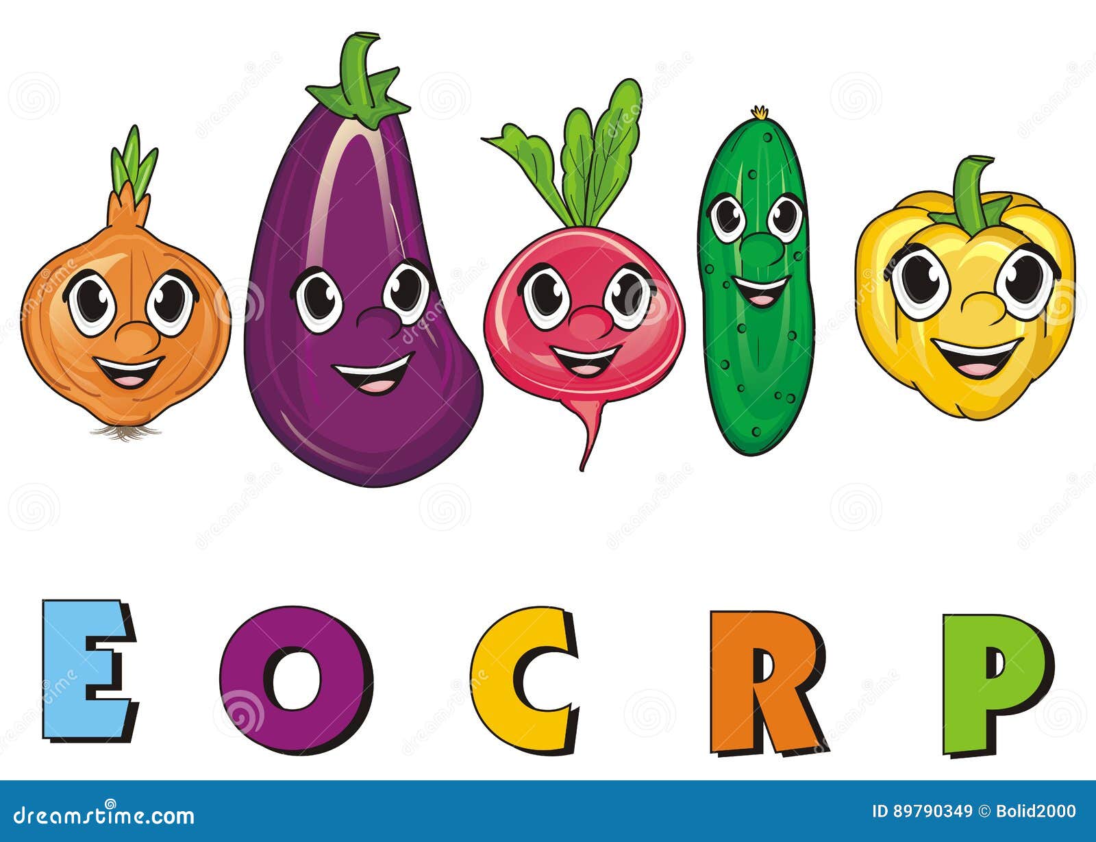 Vegetables with signs stock illustration. Illustration of farm - 89790349