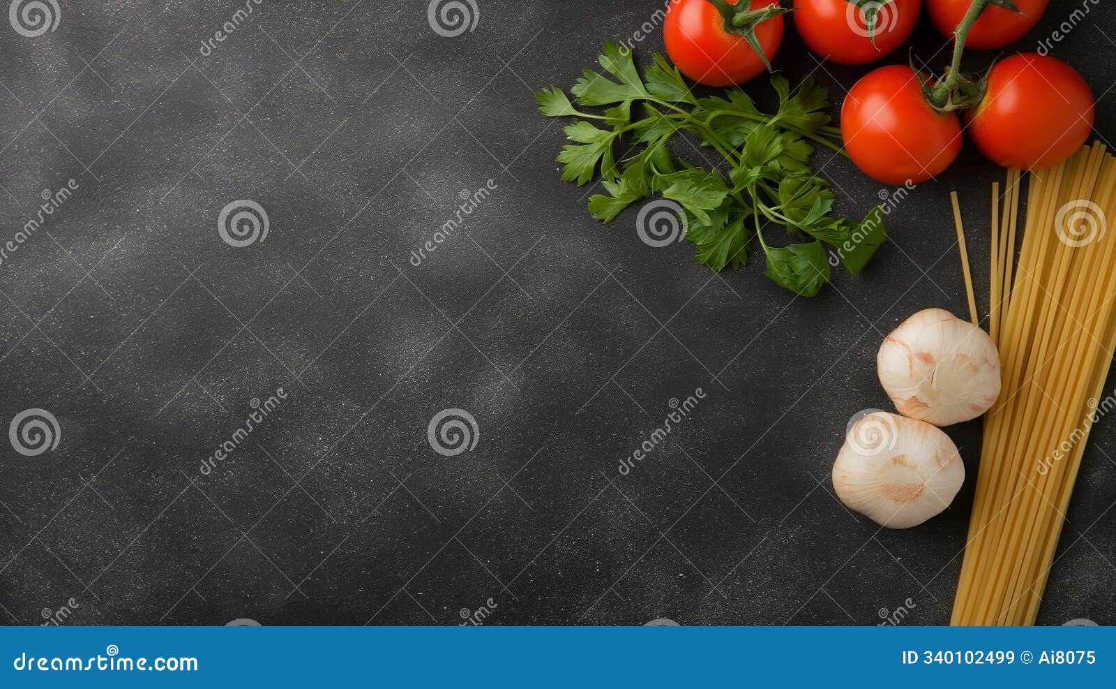 Vegetables and Spaghetti Border Banner Background Copy Space, Ai ...