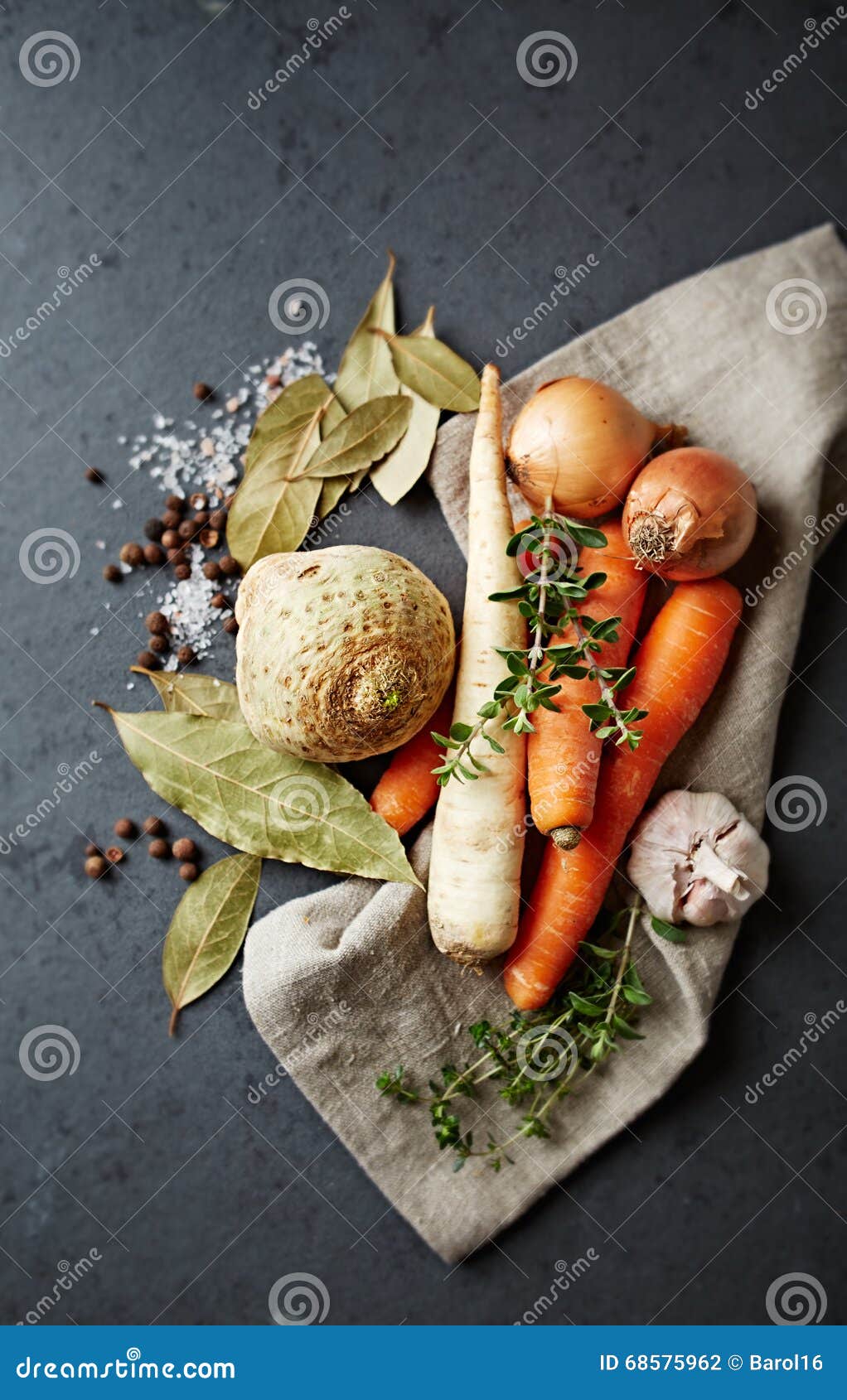 Vegetables and Spices for Vegetable Stock Stock Photo - Image of carrot ...