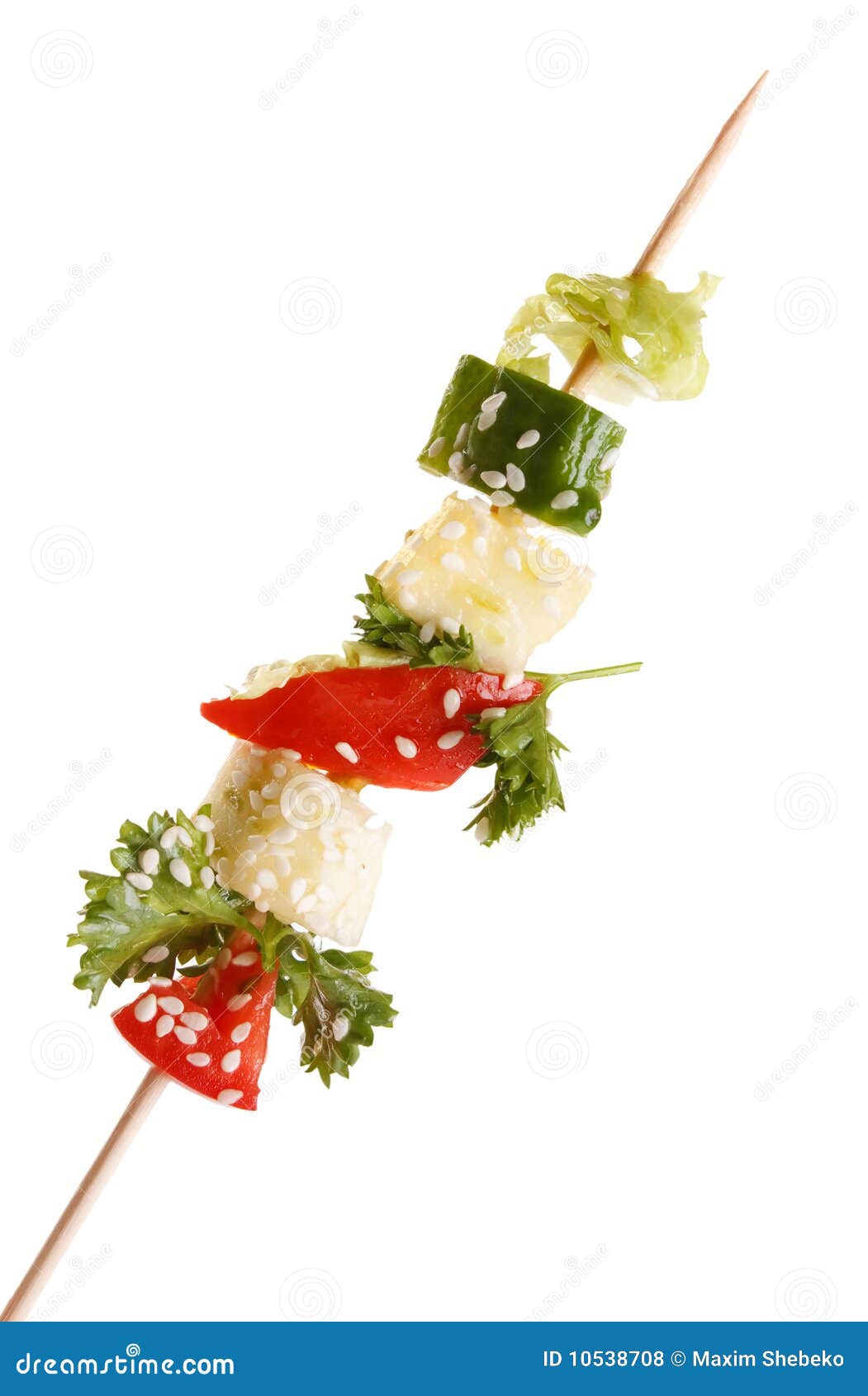 Vegetables on a spit stock photo. Image of barbecue, beef - 10538708