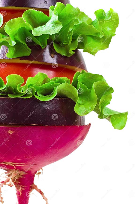 Vegetables on a spit stock image. Image of aubergine, grill - 6968137