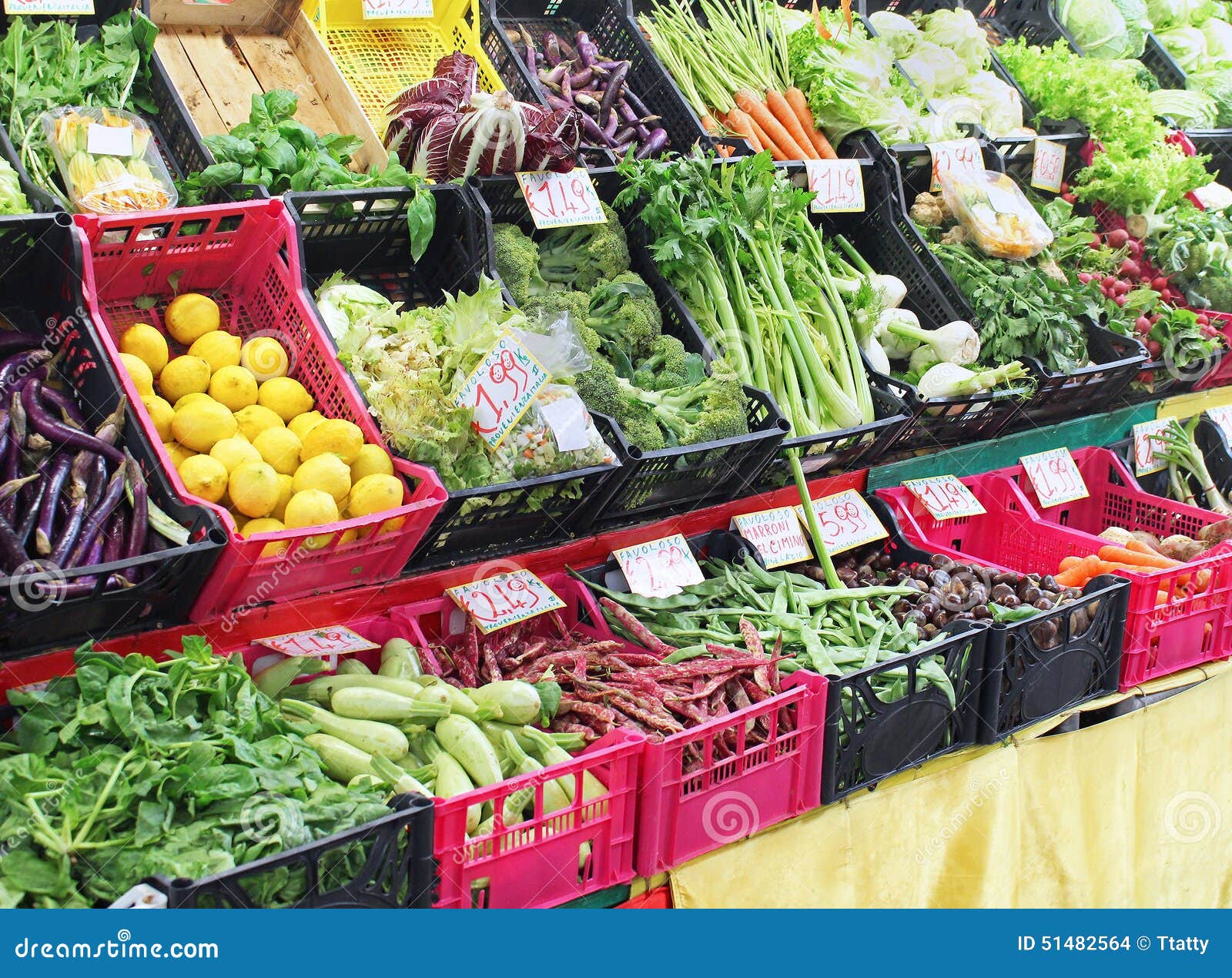Vegetables stall stock photo. Image of fresh, ripe, pile - 51482564