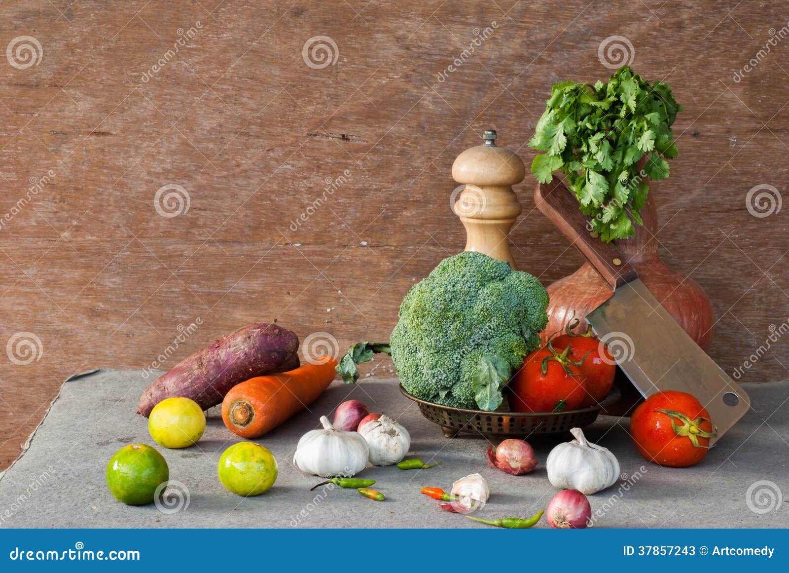 Vegetables still life stock image. Image of indoor, garlic - 37857243