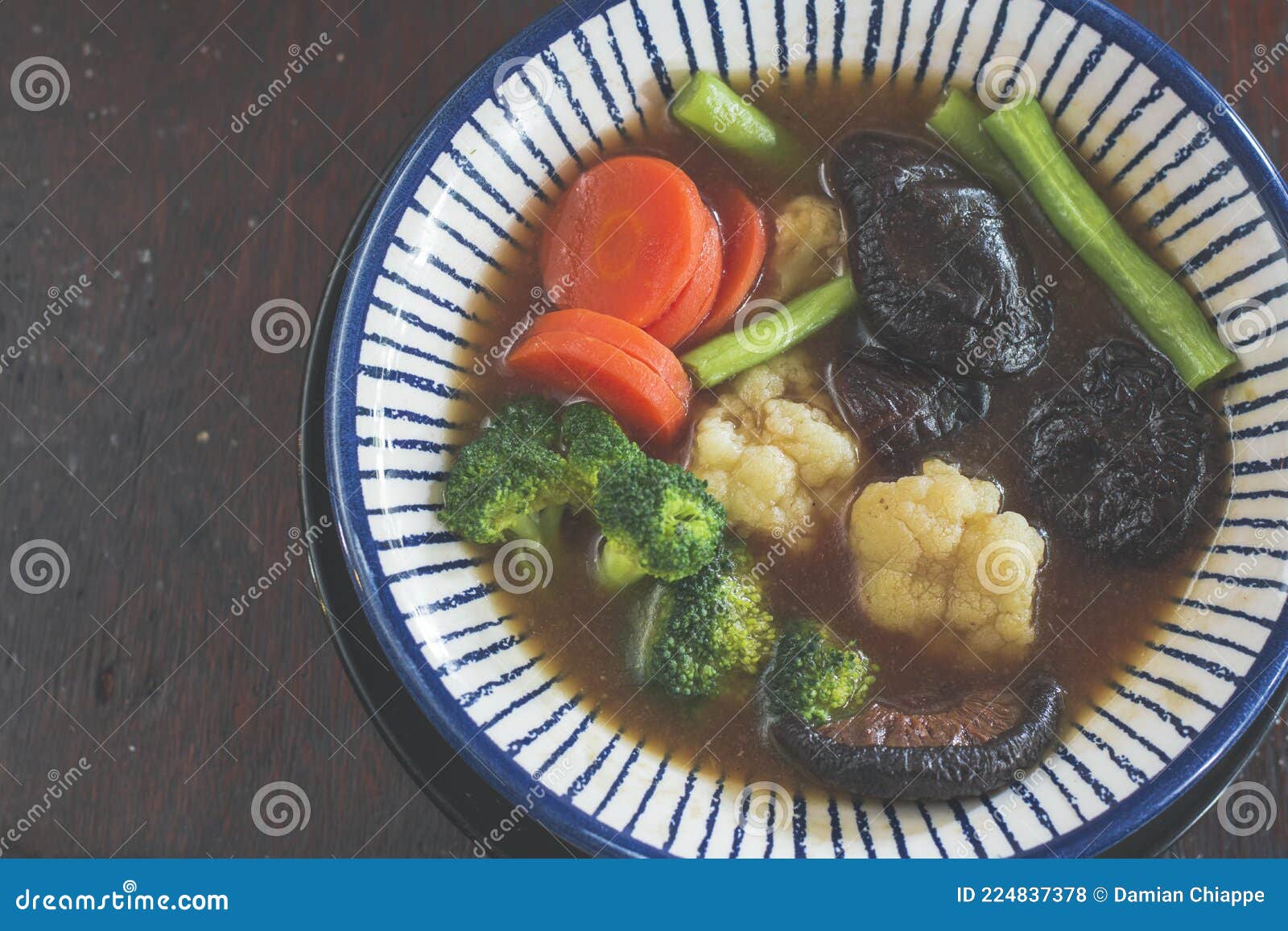 Vegetables Sup in a Restaurant Stock Photo - Image of restaurant ...