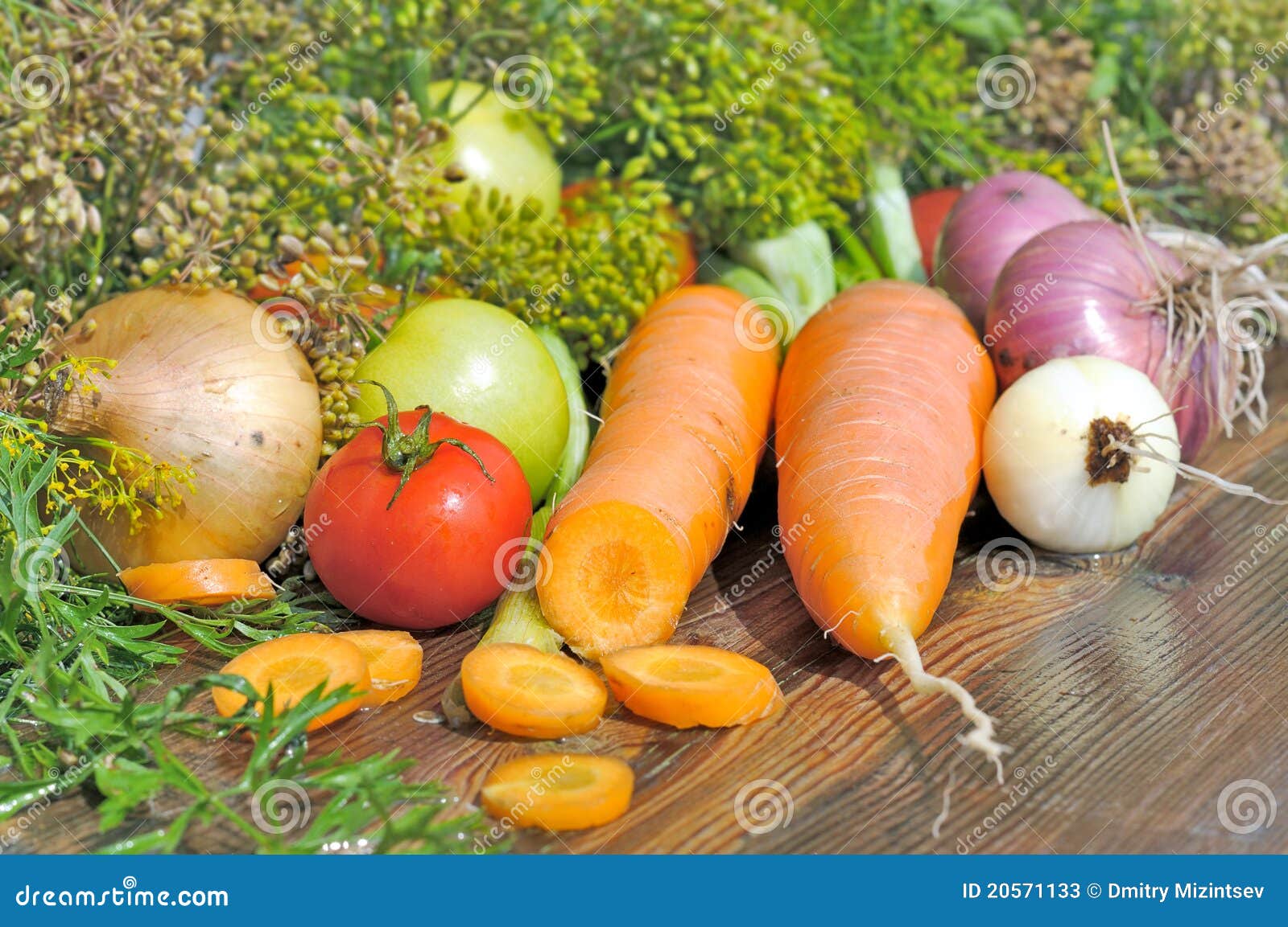Vegetables on the table stock image. Image of assorted - 20571133
