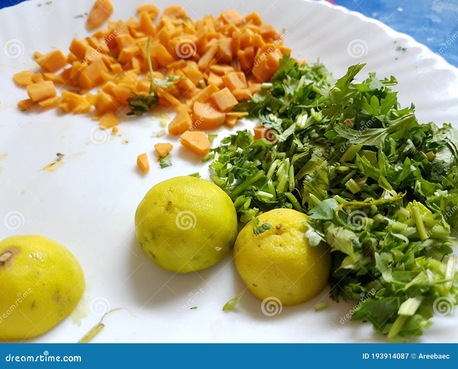 Cutted Vegetables on the Table Close-up Stock Image - Image of ...