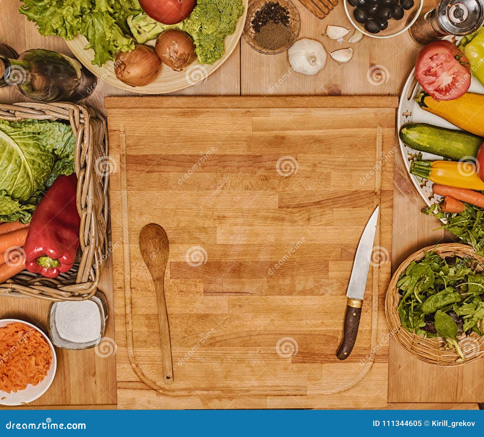 Vegetables on Cutting Board Stock Image - Image of celery, card: 111344605