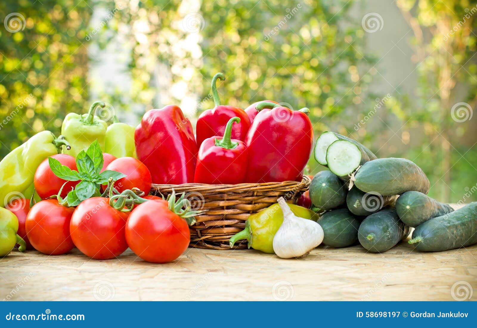 Vegetables on table stock image. Image of diet, seasonal - 58698197