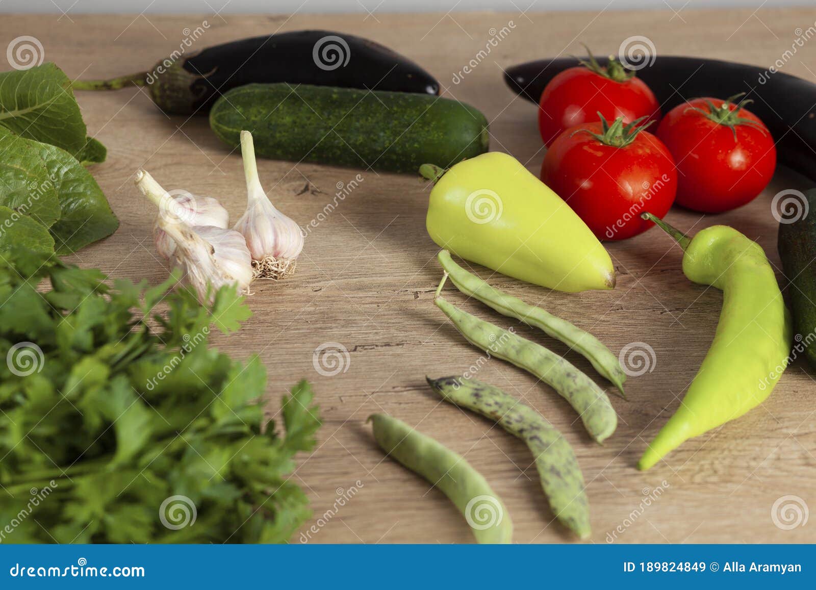 Vegetables on the table stock image. Image of eating - 189824849
