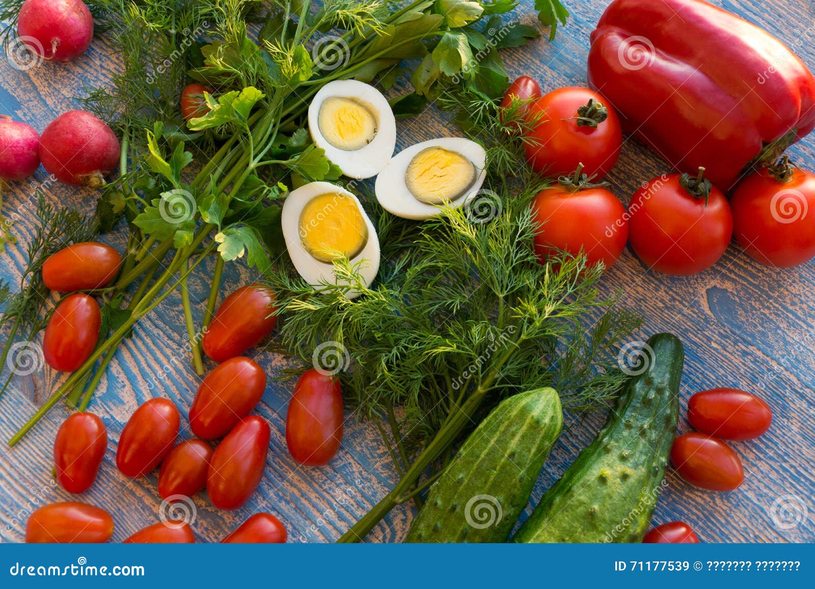 Vegetables on the table stock image. Image of salad, collection - 71177539