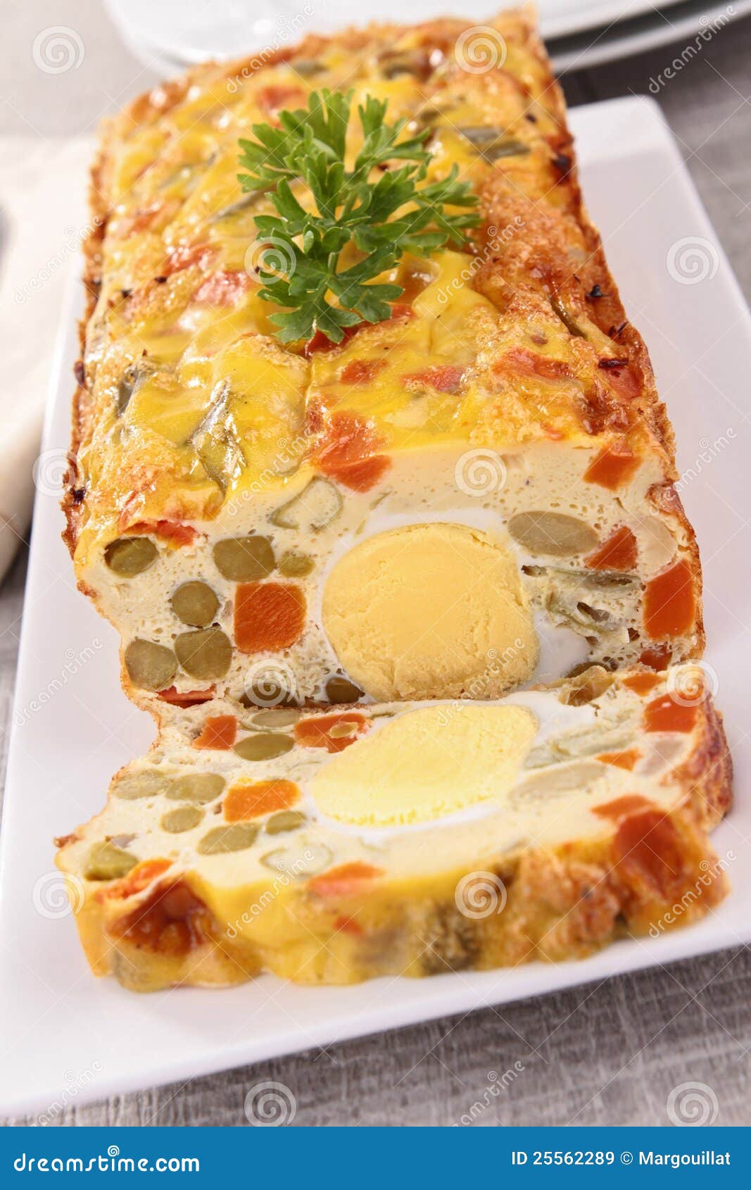 Vegetables terrine stock image. Image of zucchini, recipe - 25562289