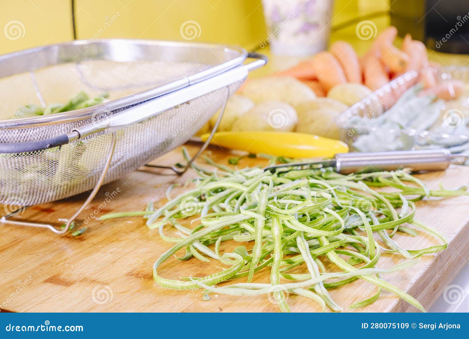 Vegetables on Top of a Kitchen Ready To Cook Stock Image - Image of ...