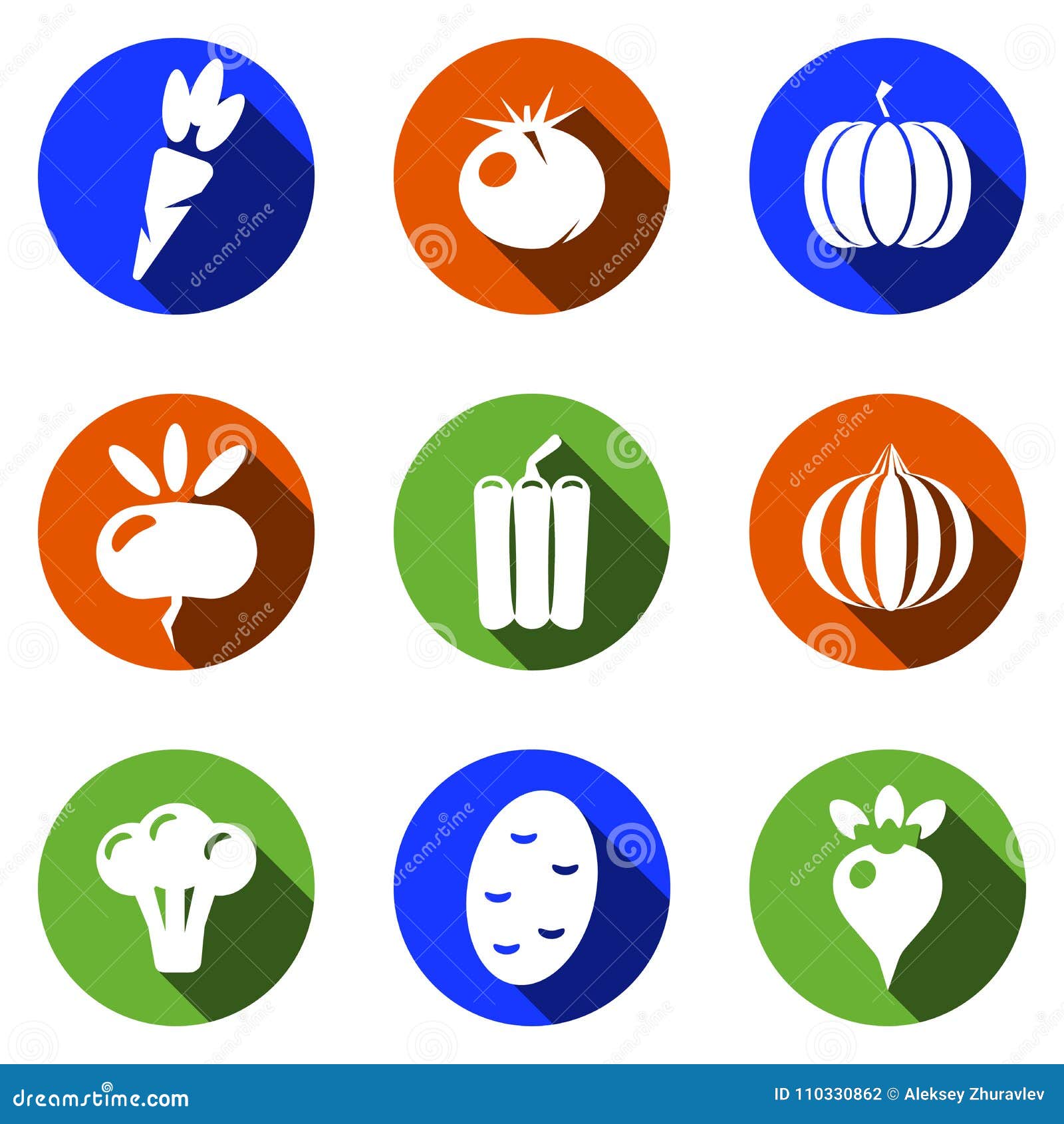 Vegetables Vector Icons Set, Modern Solid Symbol Collection, Filled ...