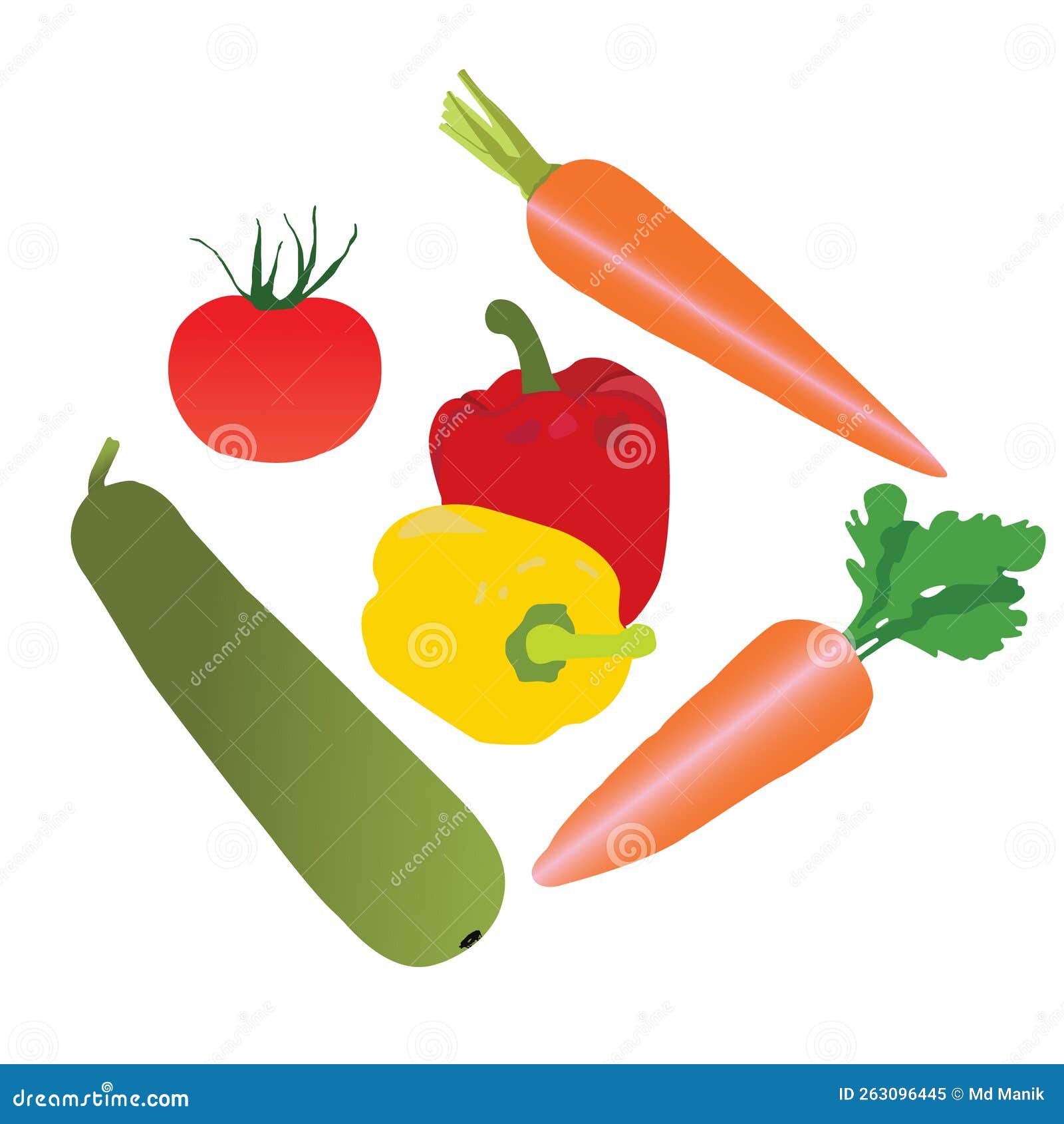 Vegetables Vectors Arts Illustrator Stock Vector - Illustration of ...