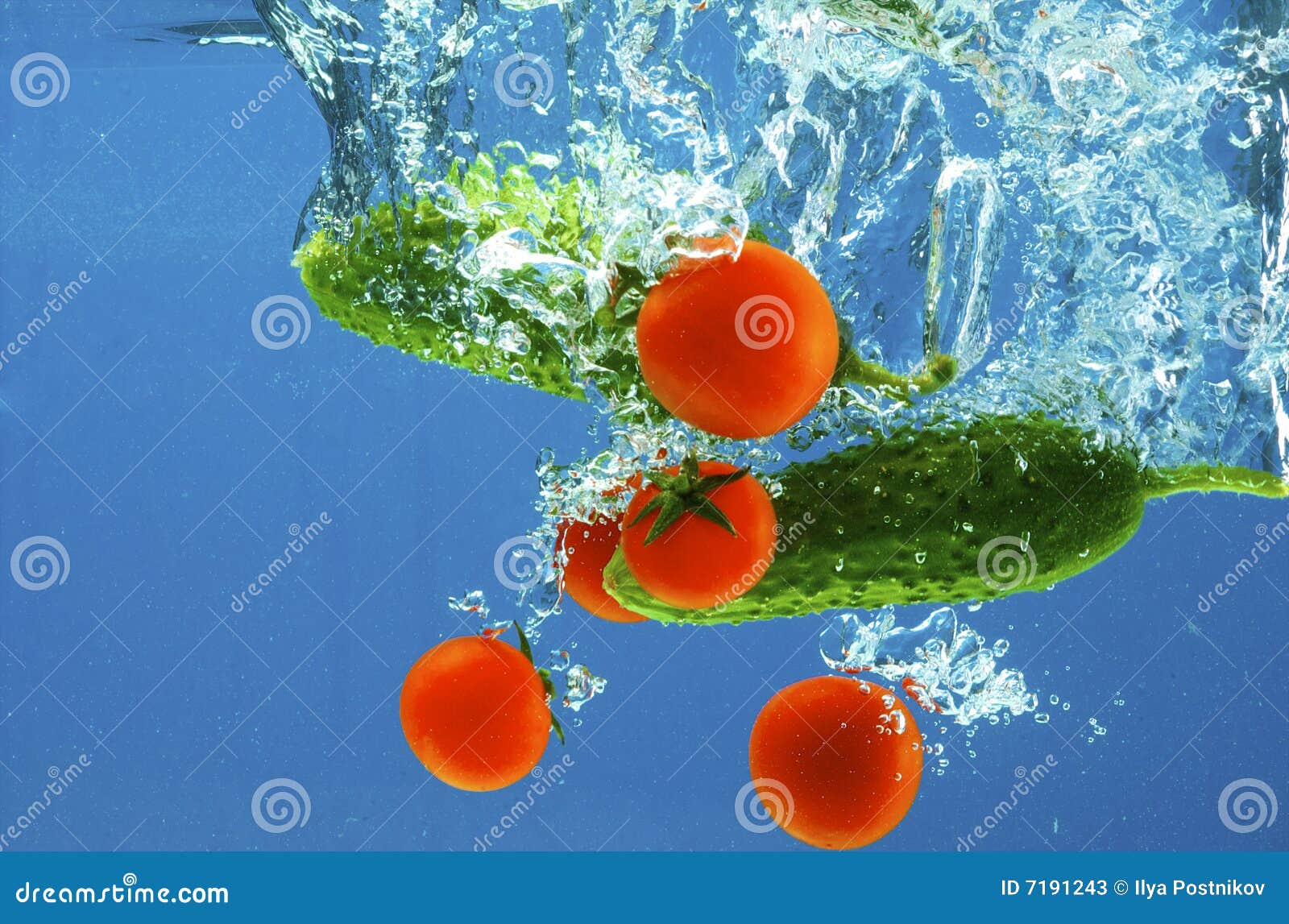 Vegetables in water stock image. Image of flowing, refreshment - 7191243