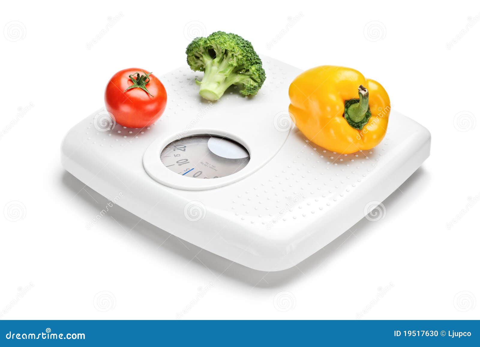 Vegetables on a Weight Scale Stock Photo - Image of nourish, healthy ...