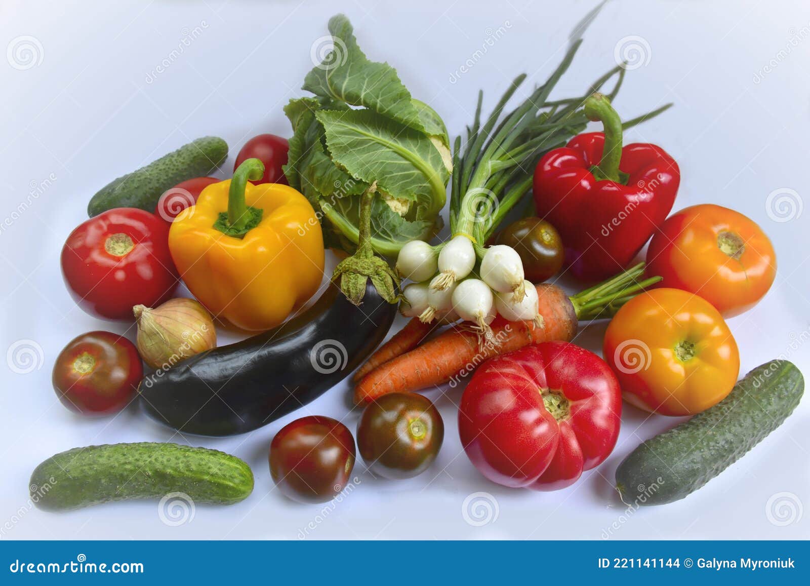 Vegetables on White Background Stock Photo - Image of love, food: 221141144